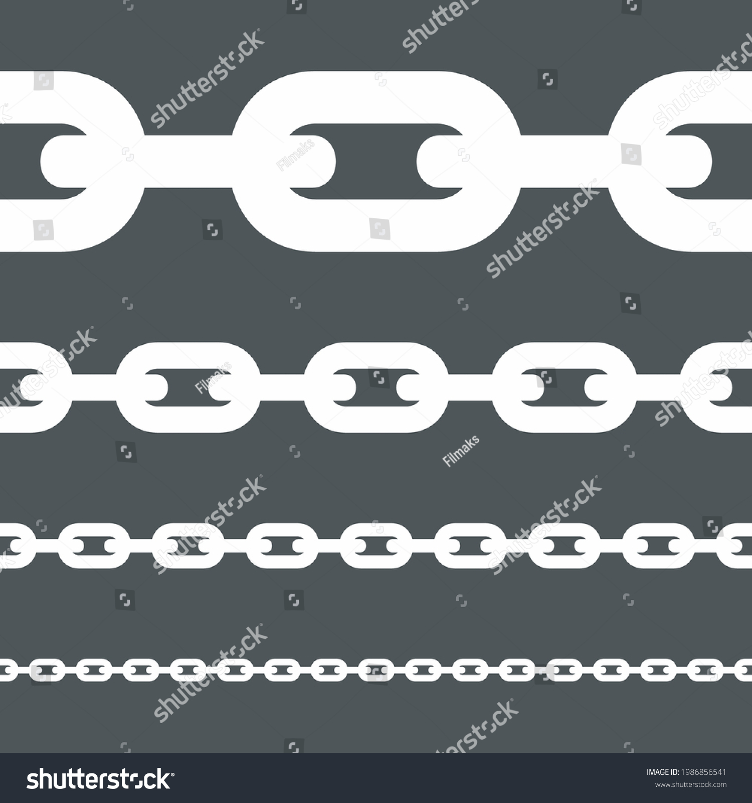 Chain Border Set Quality Vector Illustration Stock Vector (Royalty Free ...