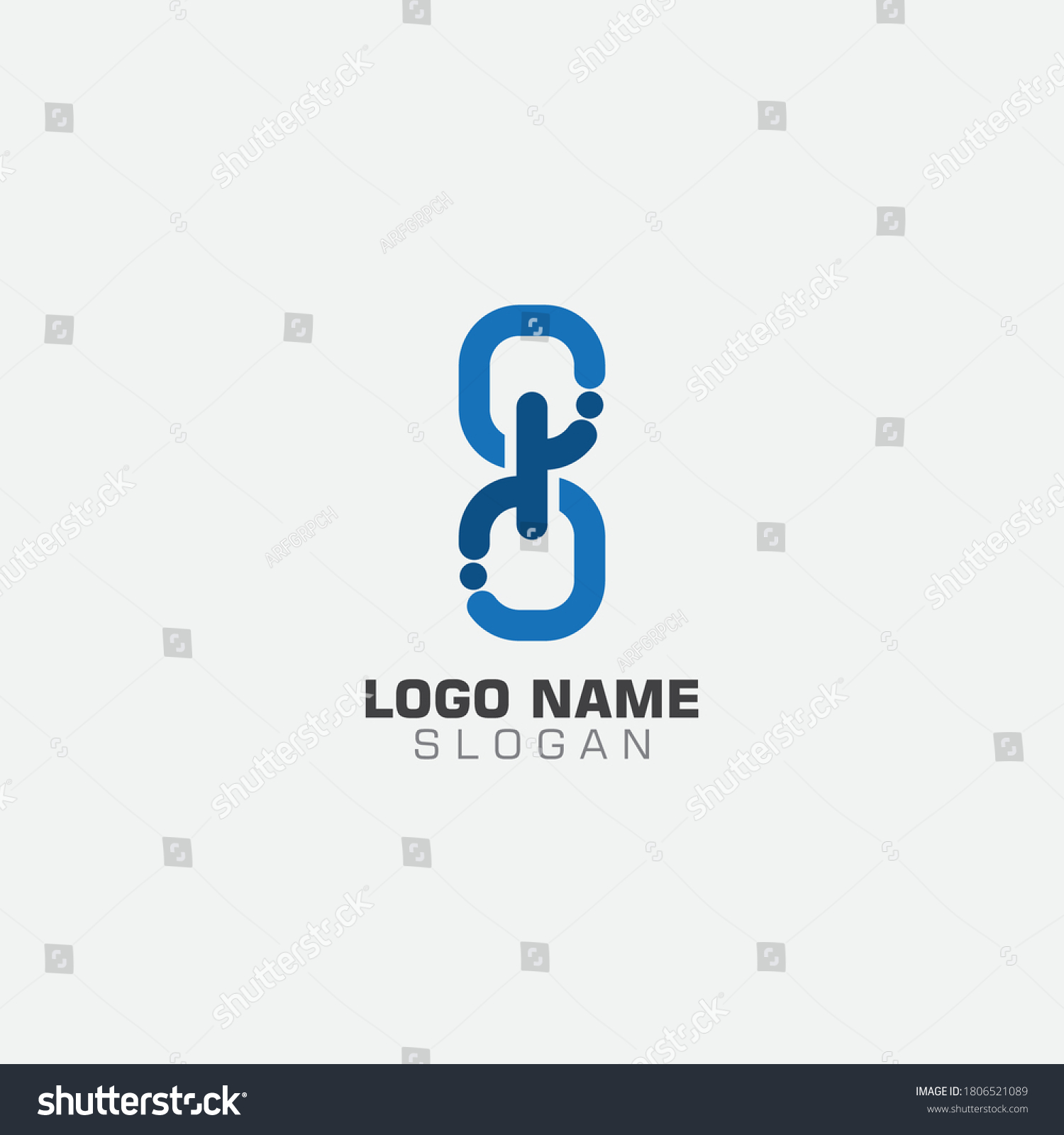 Chain Business Abstract Unity Vector Logo Stock Vector (Royalty Free ...