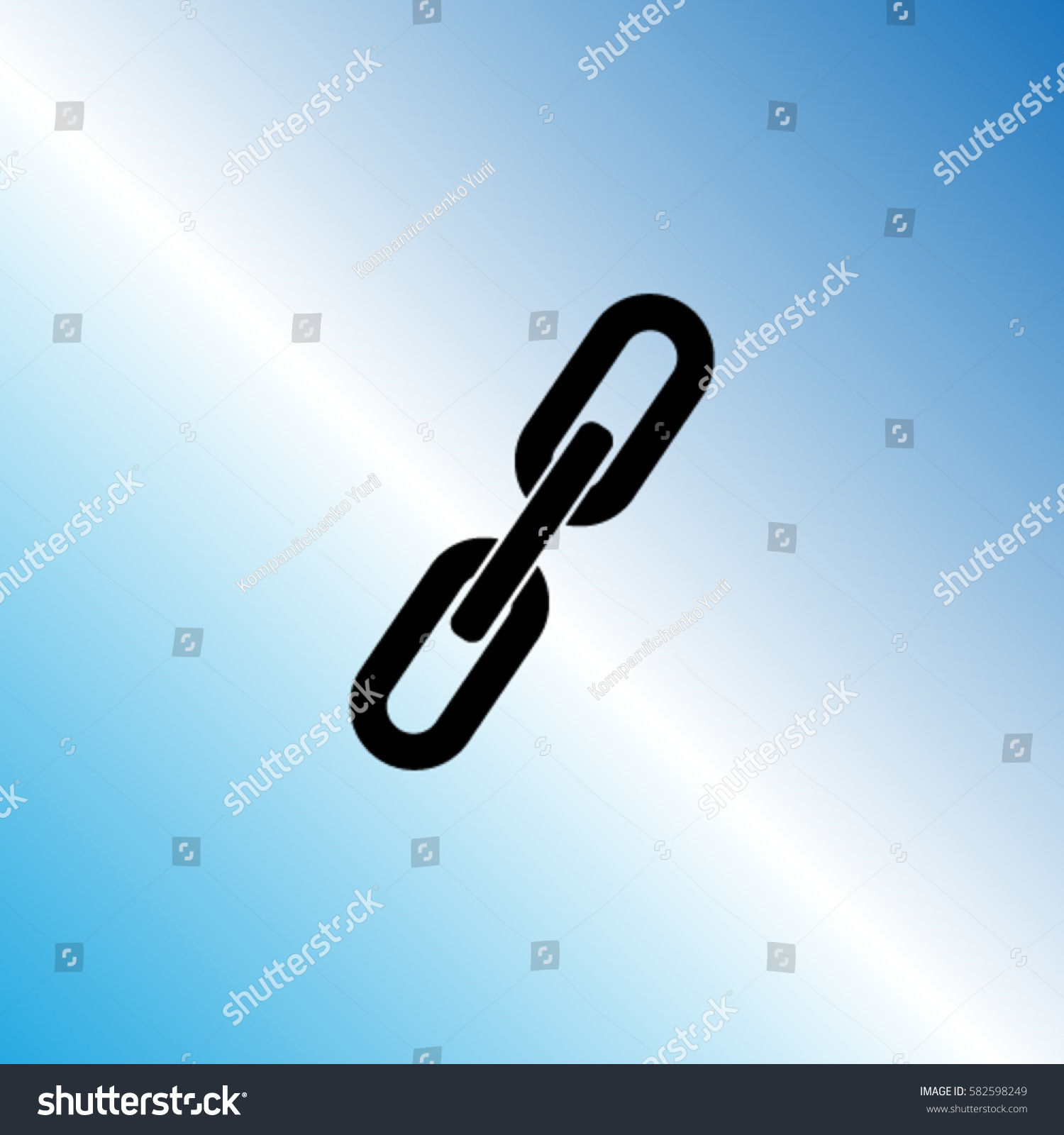 Chain Icon Link Vector Illustration Stock Vector (Royalty Free ...