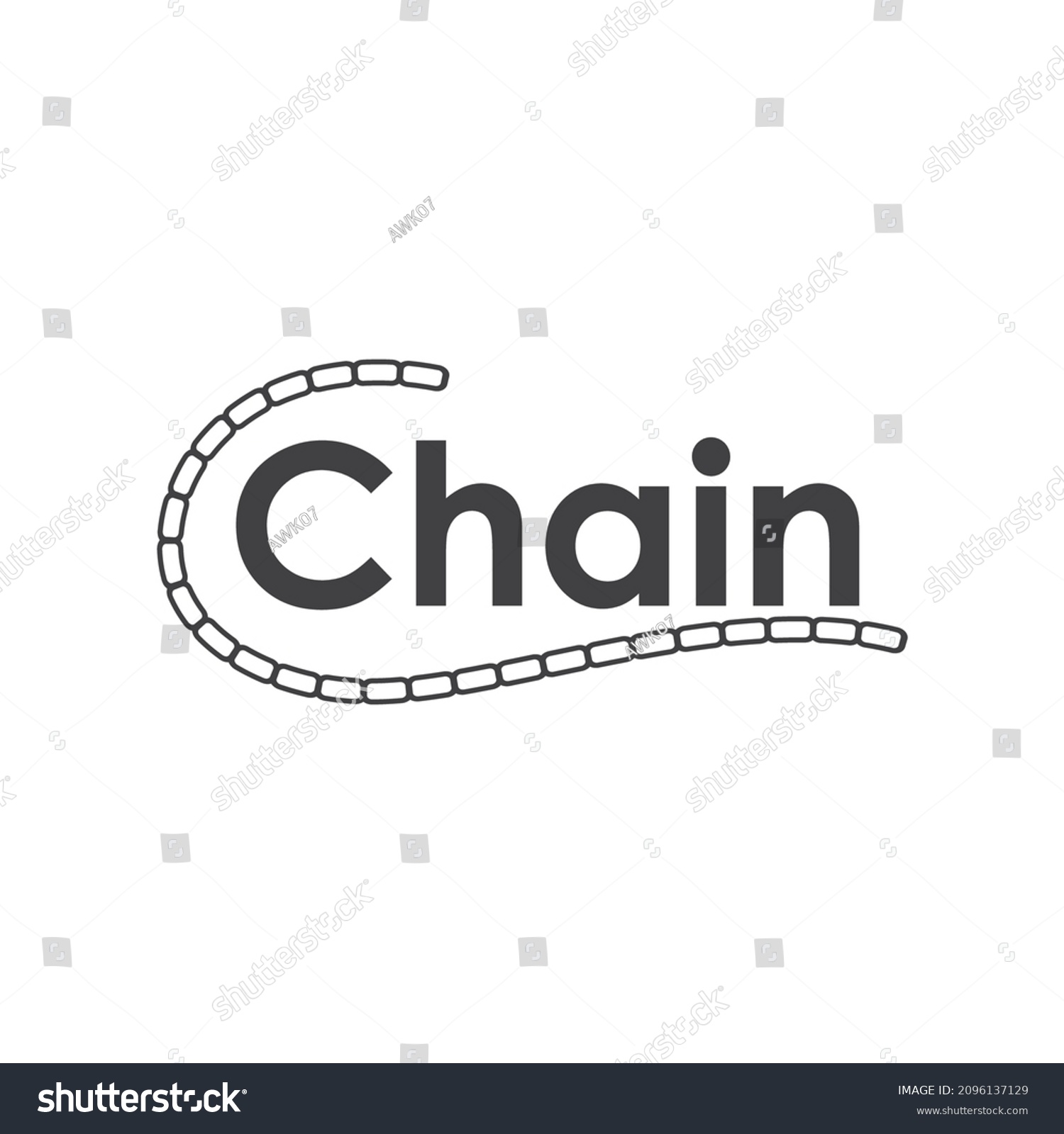 Chain Illustration Logo Vector Design Stock Vector (Royalty Free ...