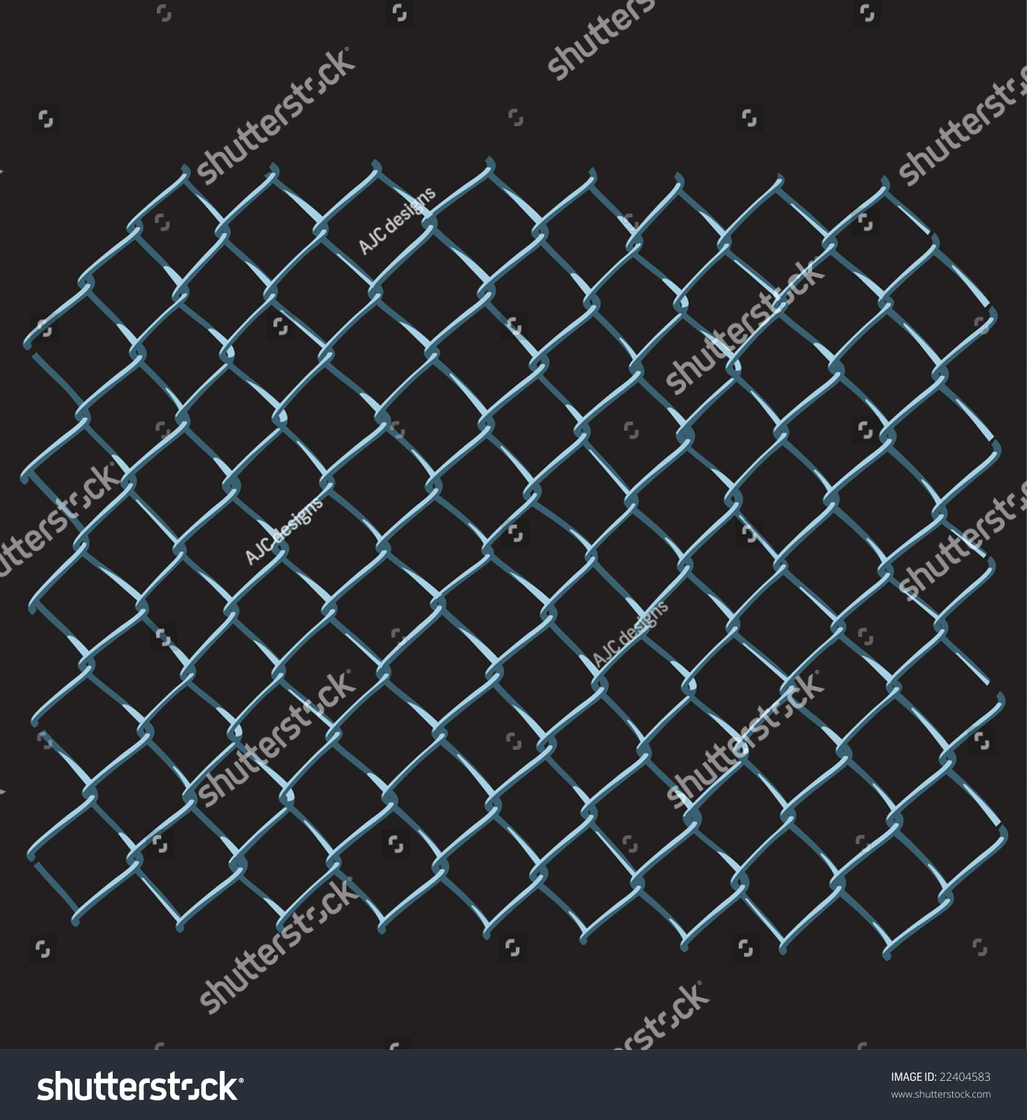 Chain Link Fence Stock Vector (Royalty Free) 22404583 | Shutterstock