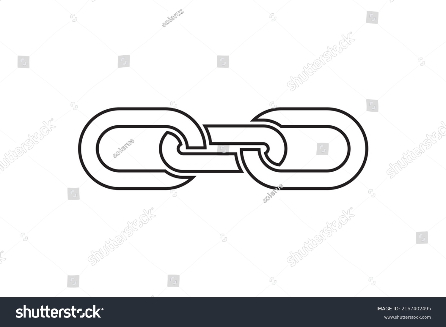 Chain Link Icon Connection Sign Vector Stock Vector (Royalty Free ...