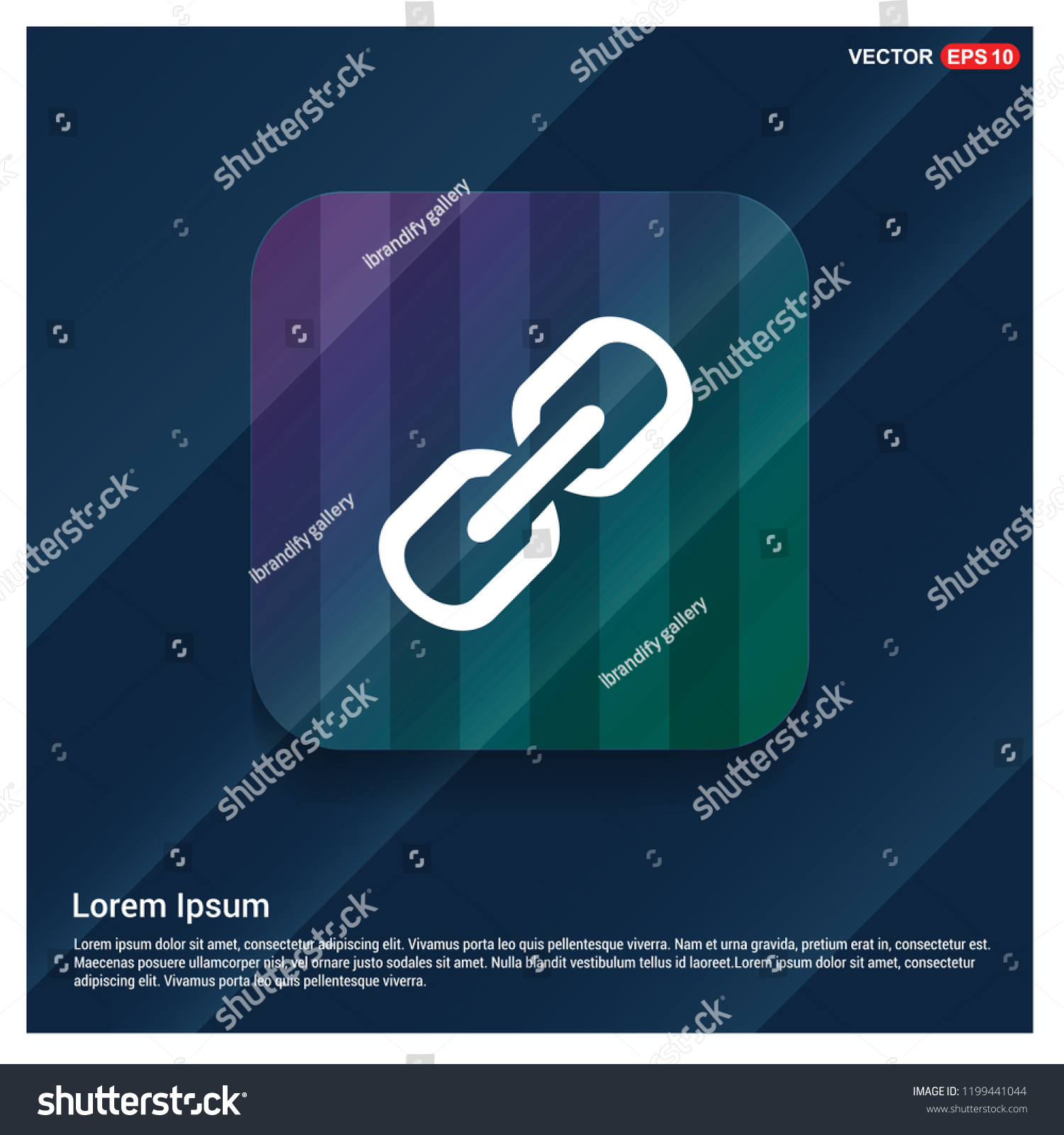 Chain Link Icon Free Vector Icon Stock Vector (Royalty Free) 1199441044 ...