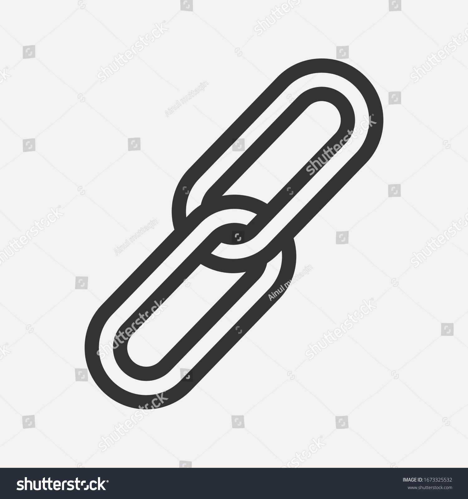 Chain Link Icon Vector Link Template Stock Vector (Royalty Free ...