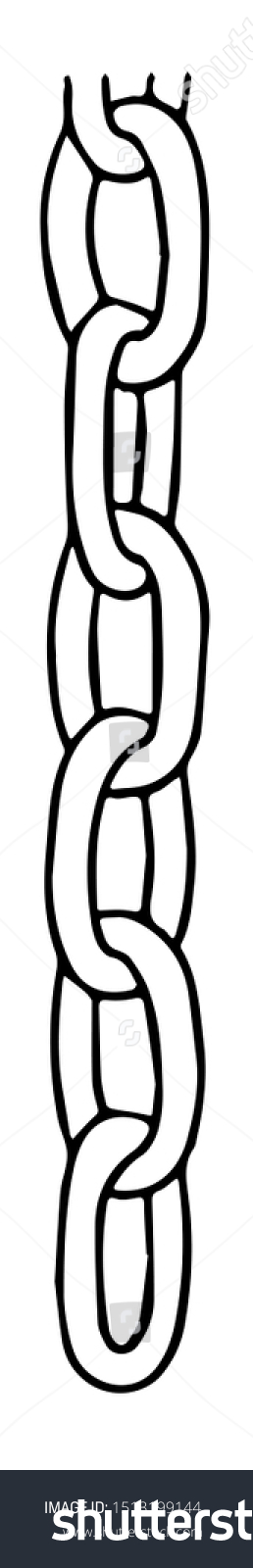 Chain Link Line Drawing Vector Illustration : image vectorielle de ...