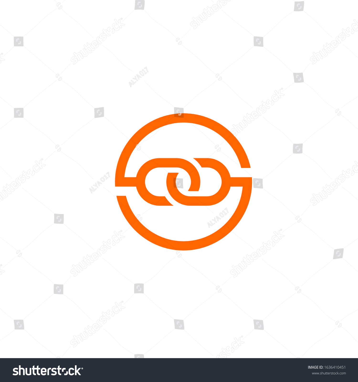 Chain Logo Design Modern Template: เวกเตอร์สต็อก (ปลอดค่าลิขสิทธิ์ ...