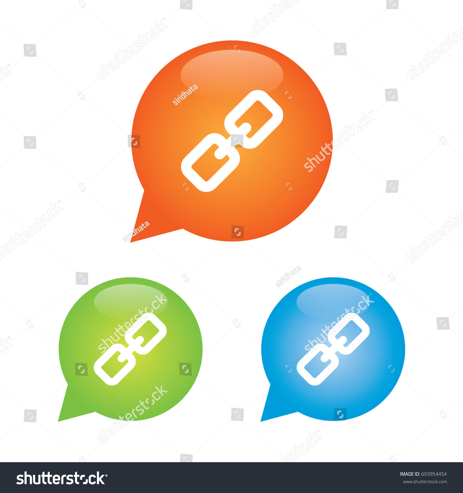 Chain Link Marker Icon Stock Vector (Royalty Free) 693954454 | Shutterstock