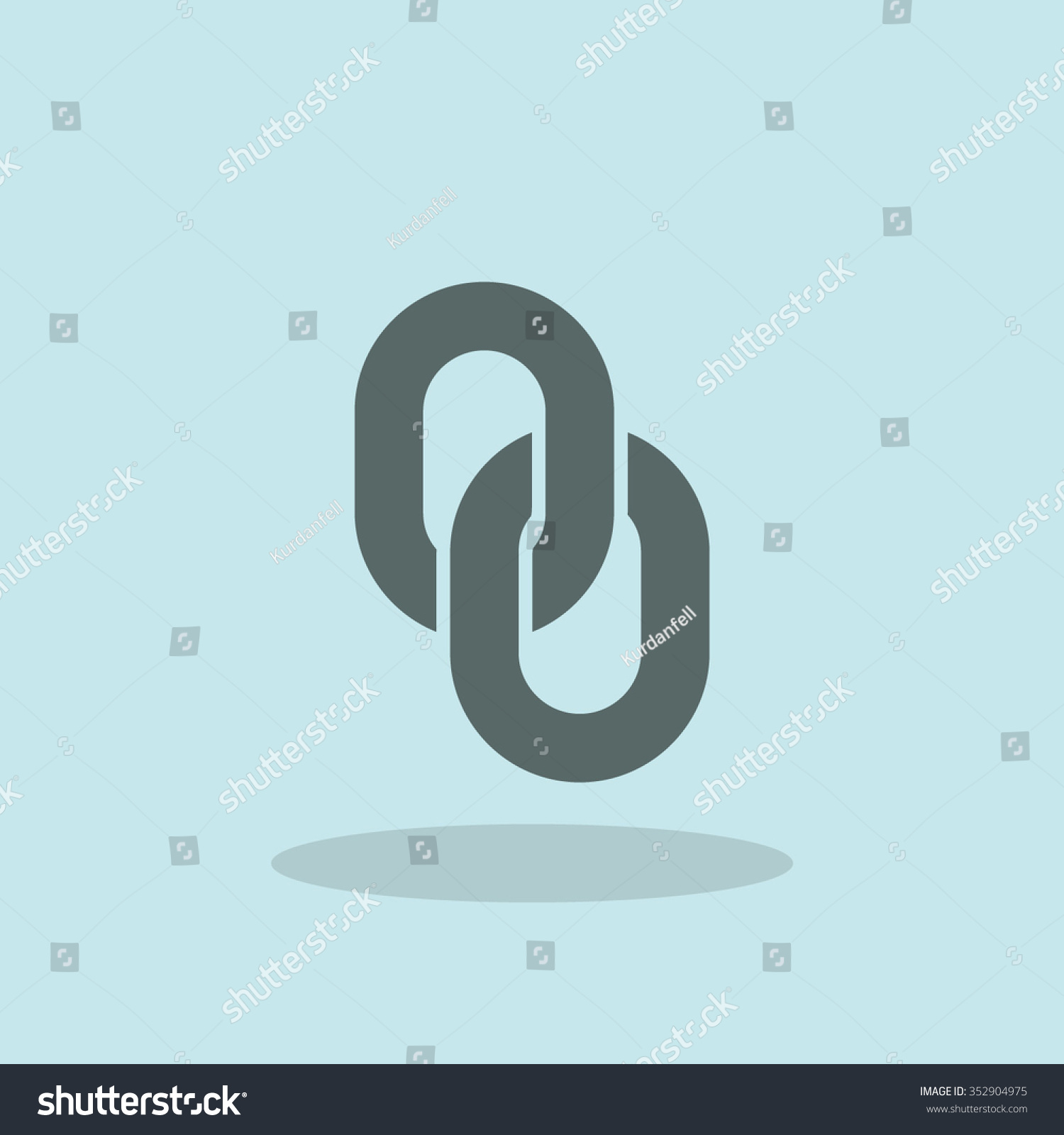 Chain Pictogram Stock Vector (Royalty Free) 352904975 | Shutterstock