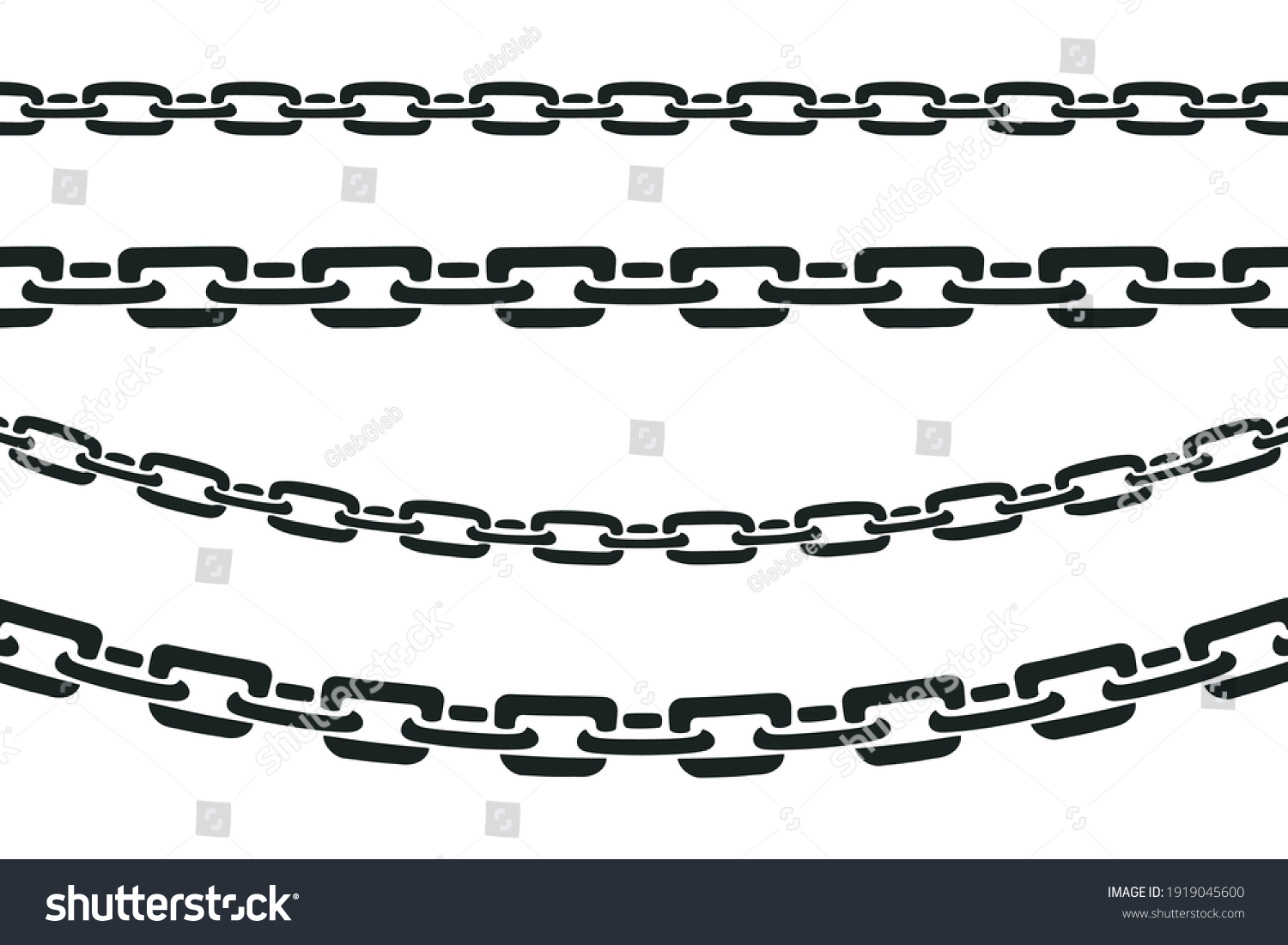 conjunto de cadenas, ilustración vectorial, elemento: vector de stock ...