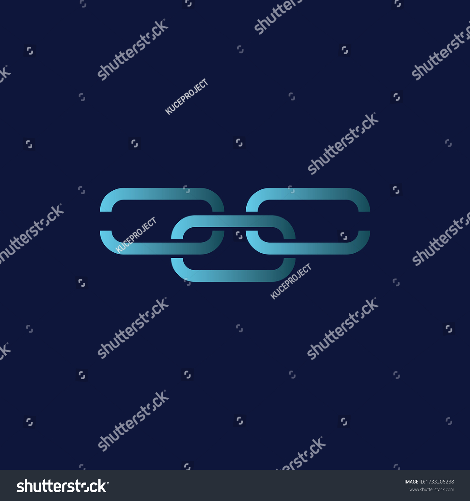 Chain Team Work Logo Icon Vector Stock Vector (Royalty Free) 1733206238 ...