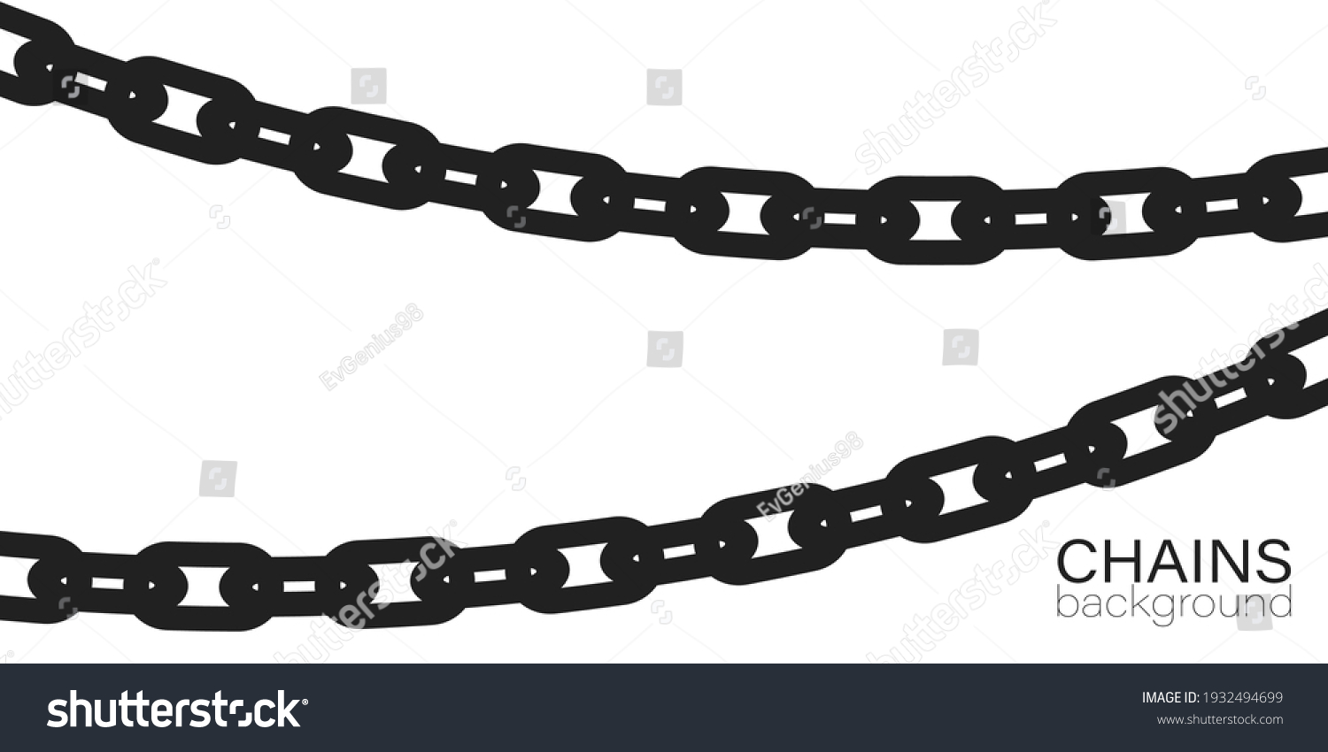 Chain Vector Background Connection Chains Concept Stock Vector (Royalty ...