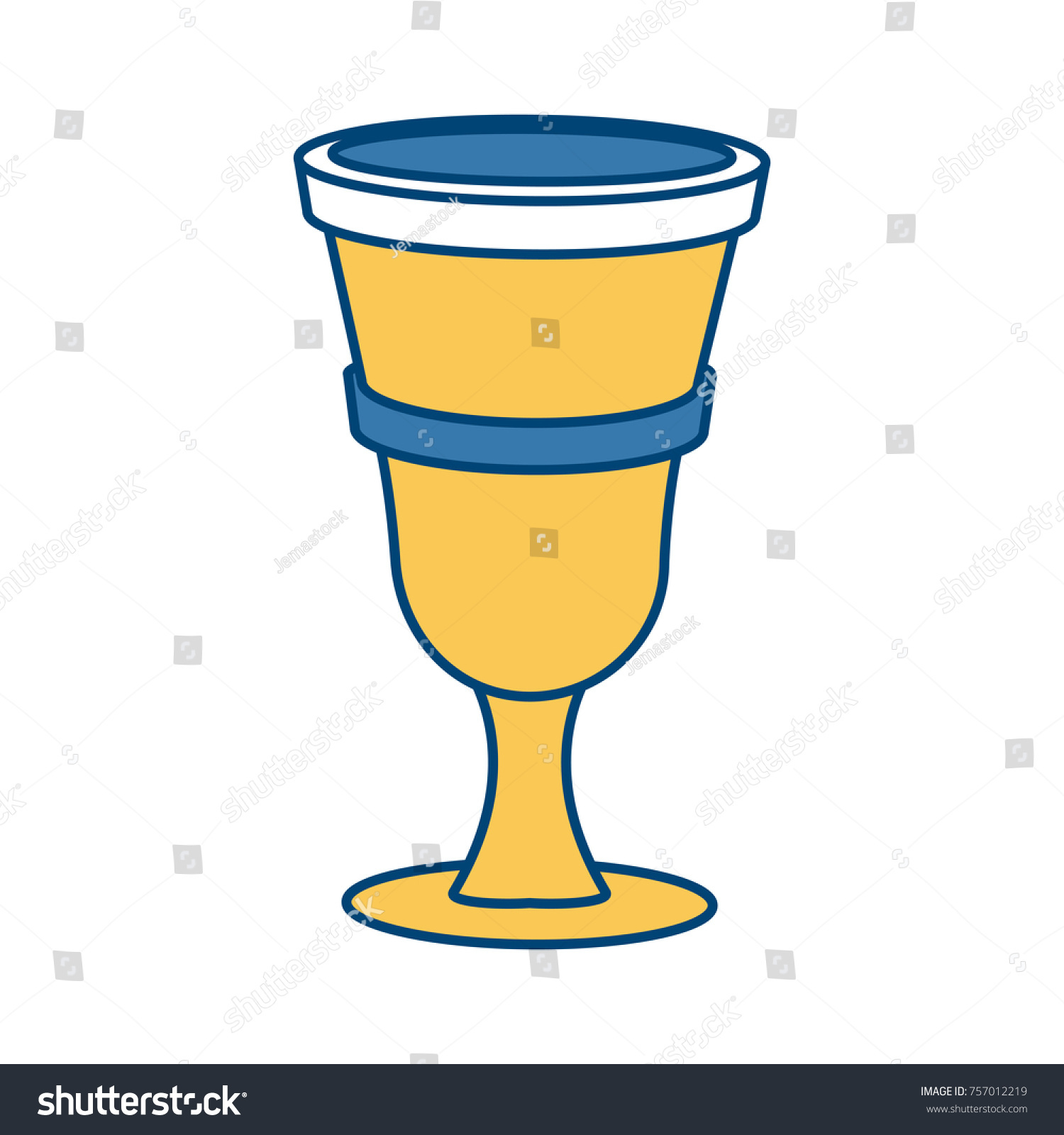 Chalice Cartoon Isolated Stock Vector (Royalty Free) 757012219