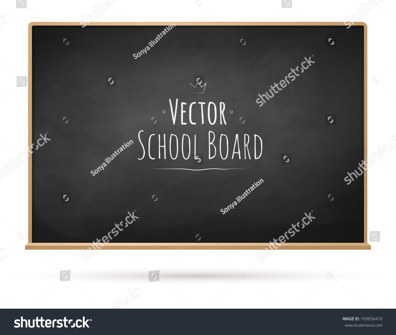 Chalkboard Vector Illustration Stock Vector (Royalty Free) 193656410 ...