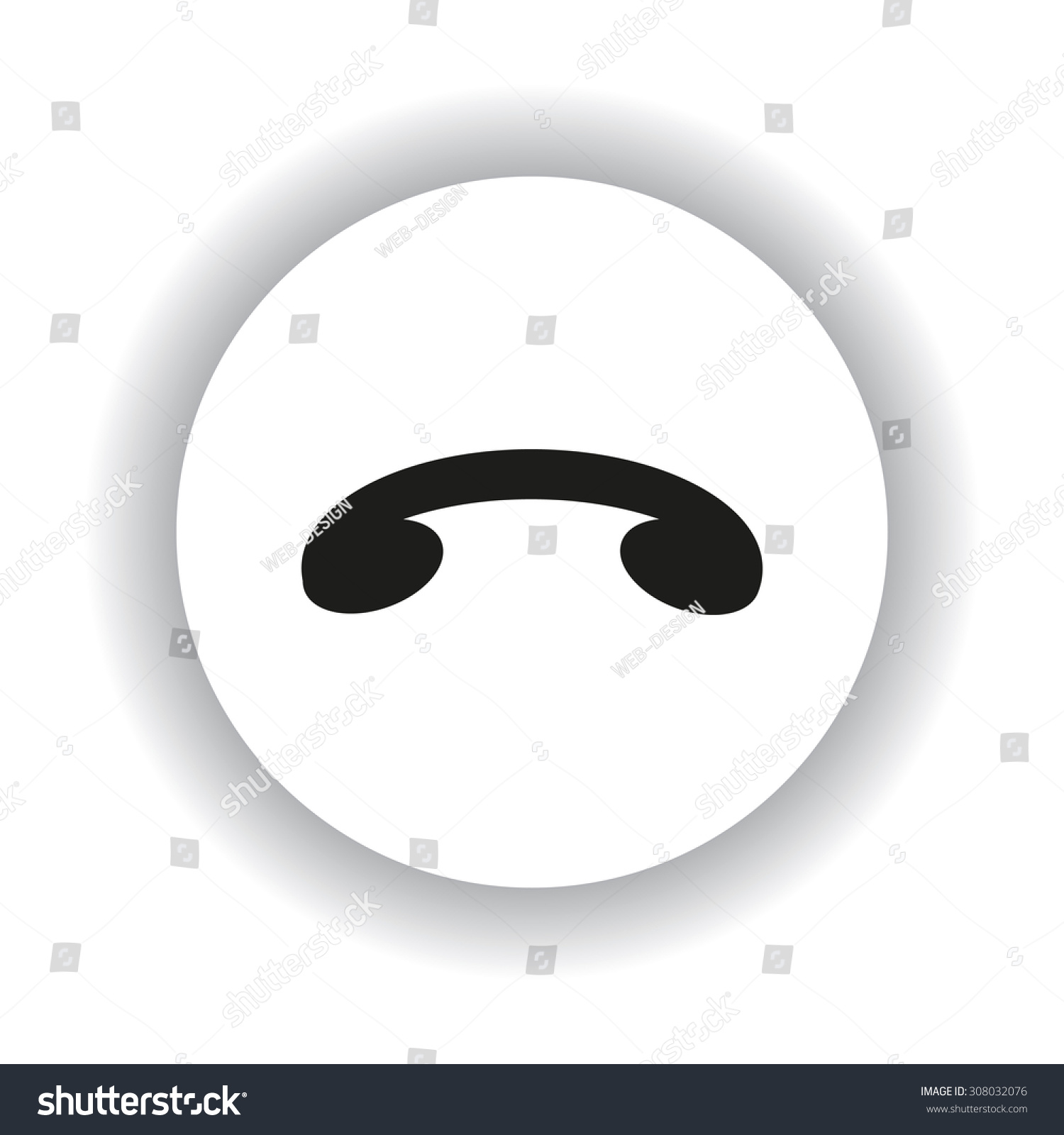 Challenge End Call Icon Vector Design Stock Vector (Royalty Free) 308032076