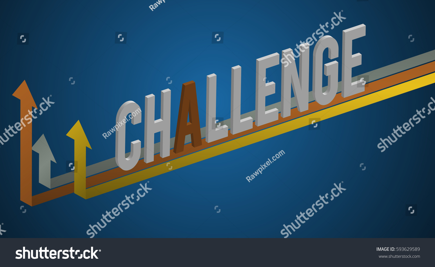 Challenge Word Design Graphic Vector Stock Vector (Royalty Free ...