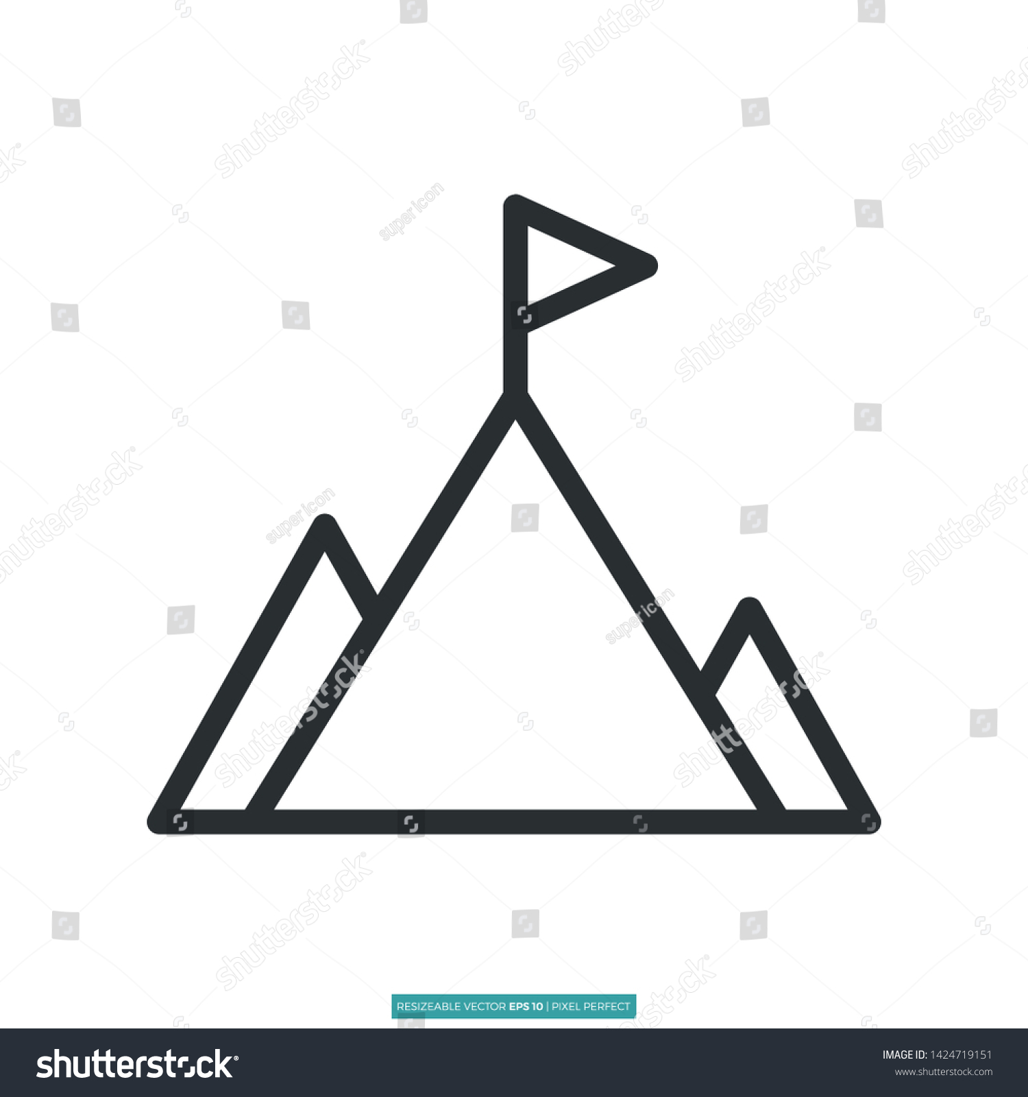 Challenges Icon Vector Illustration Logo Template Stock Vector (Royalty ...