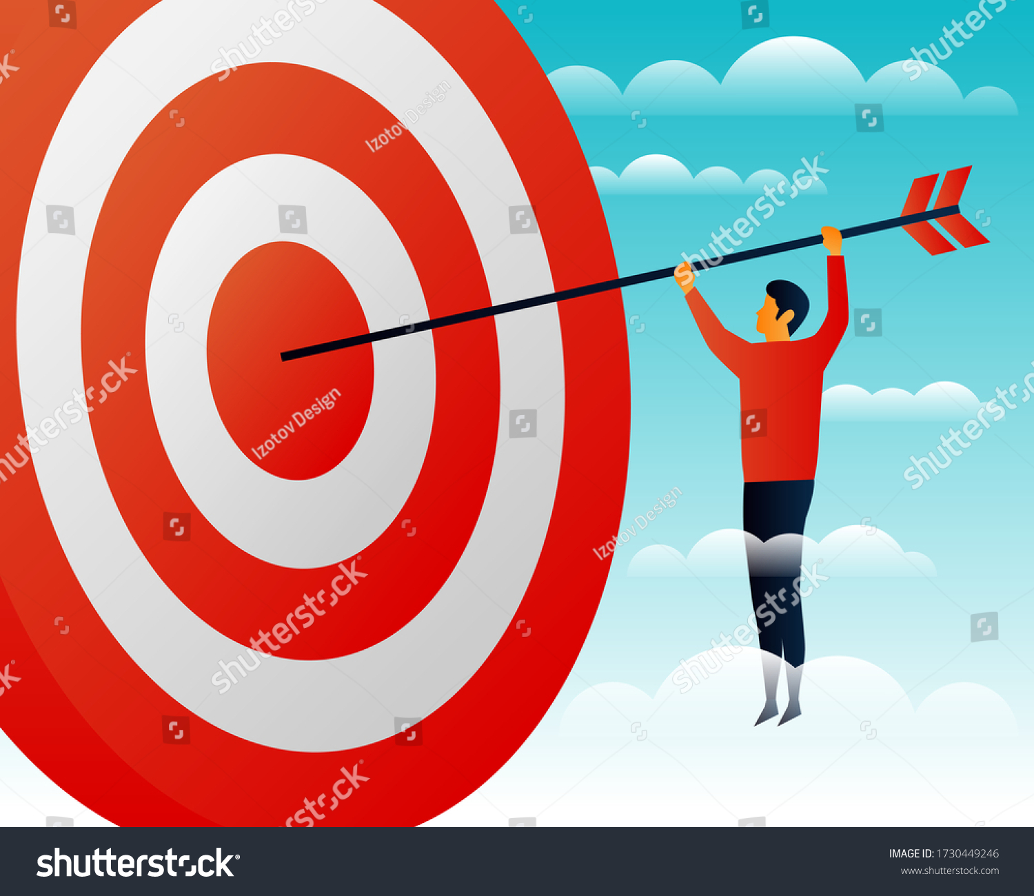 Challenges Target Objective People Elements Vector Stock Vector ...
