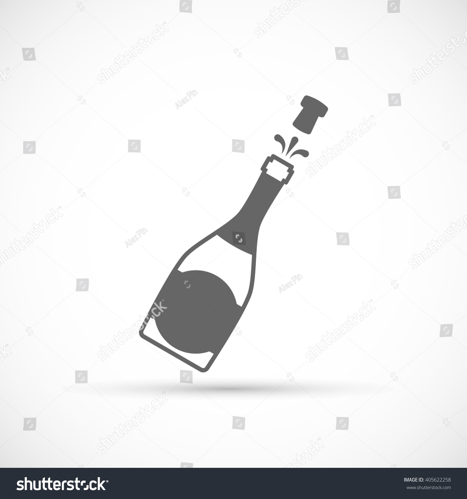 Champagne Bottle Icon Stock Vector (Royalty Free) 405622258