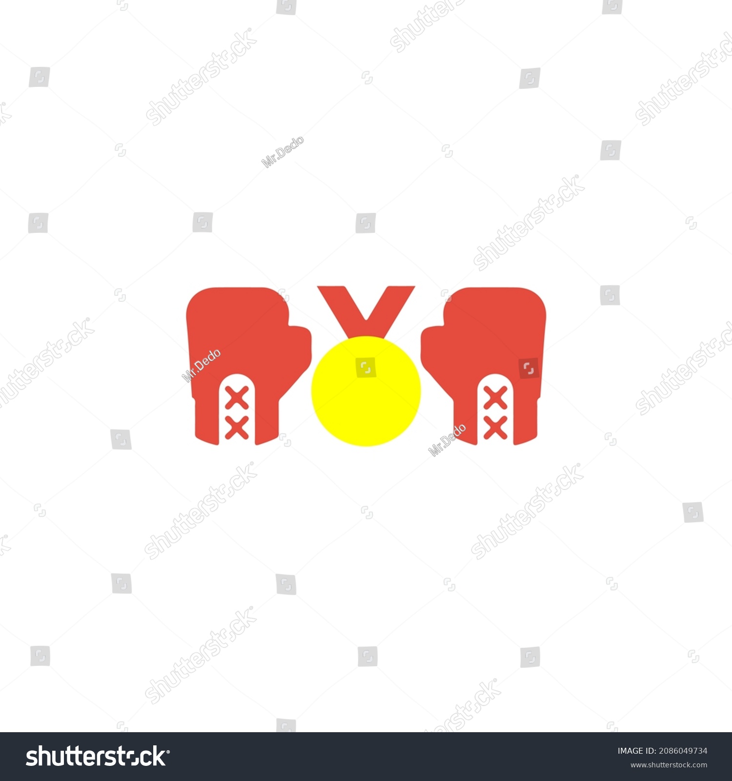 Champion Boxing Logo Design Template Stock Vector (Royalty Free ...