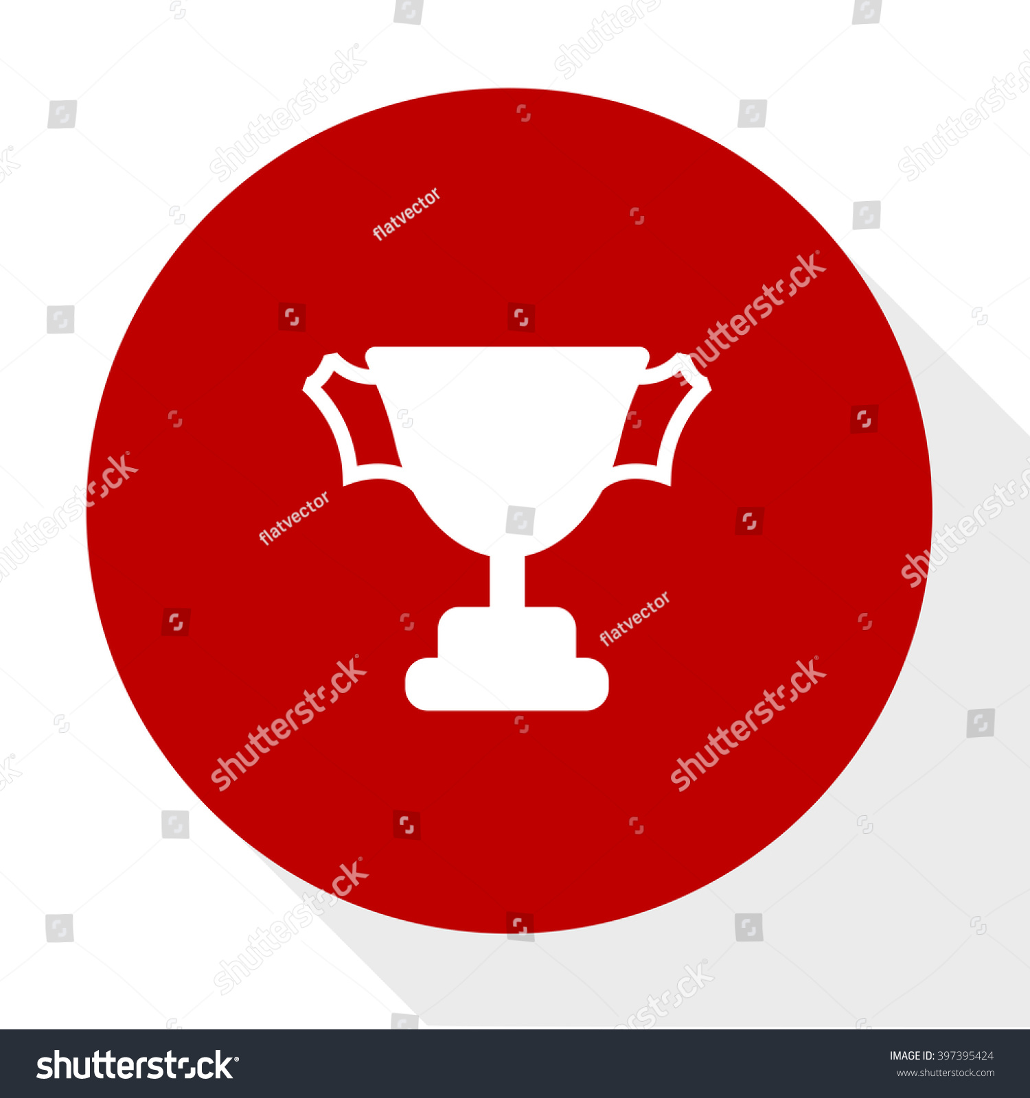 Champion Cup Icon Stock Vector (Royalty Free) 397395424
