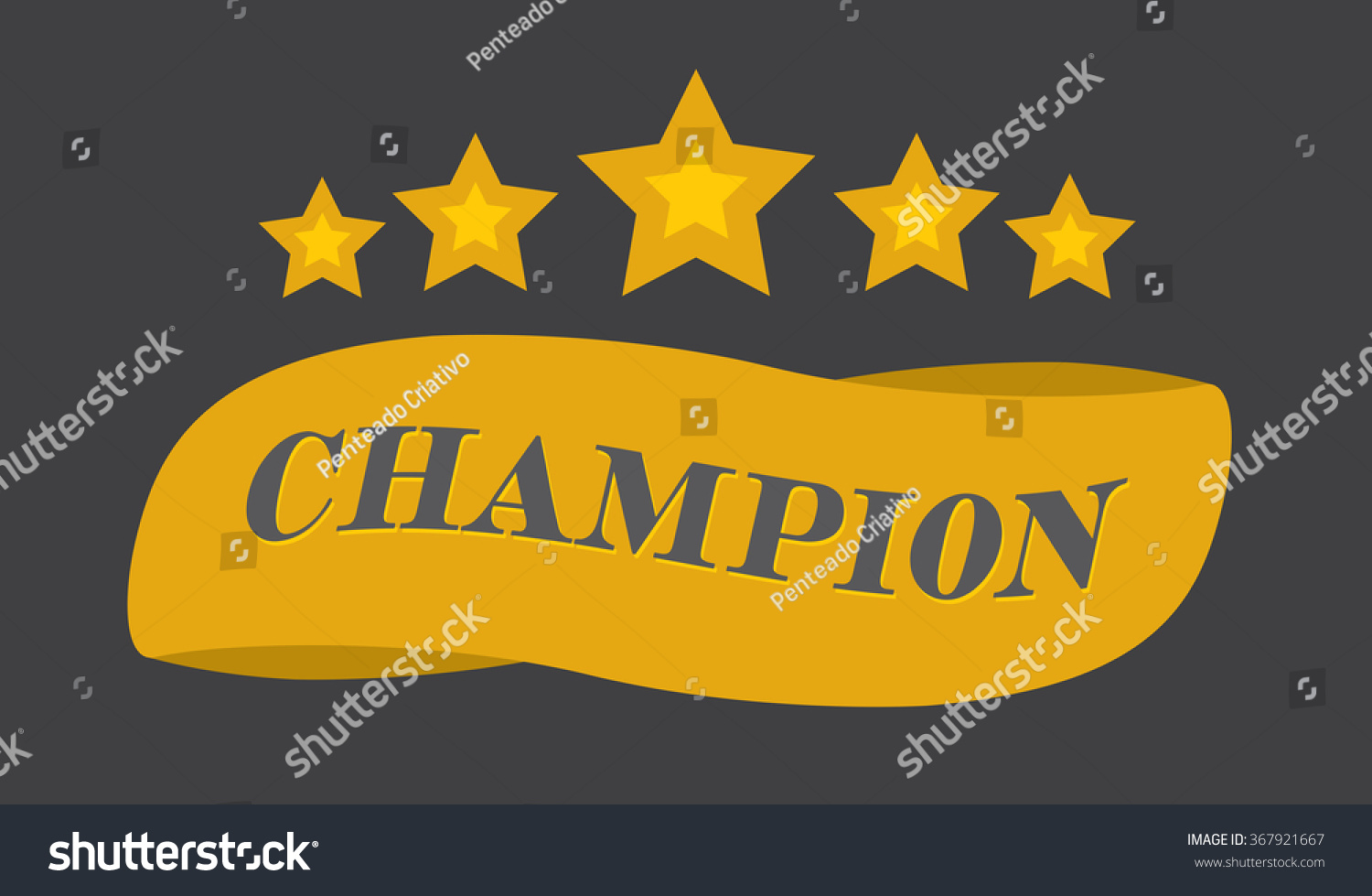 Champion Emblem Symbol Vector: vector de stock (libre de regalías ...