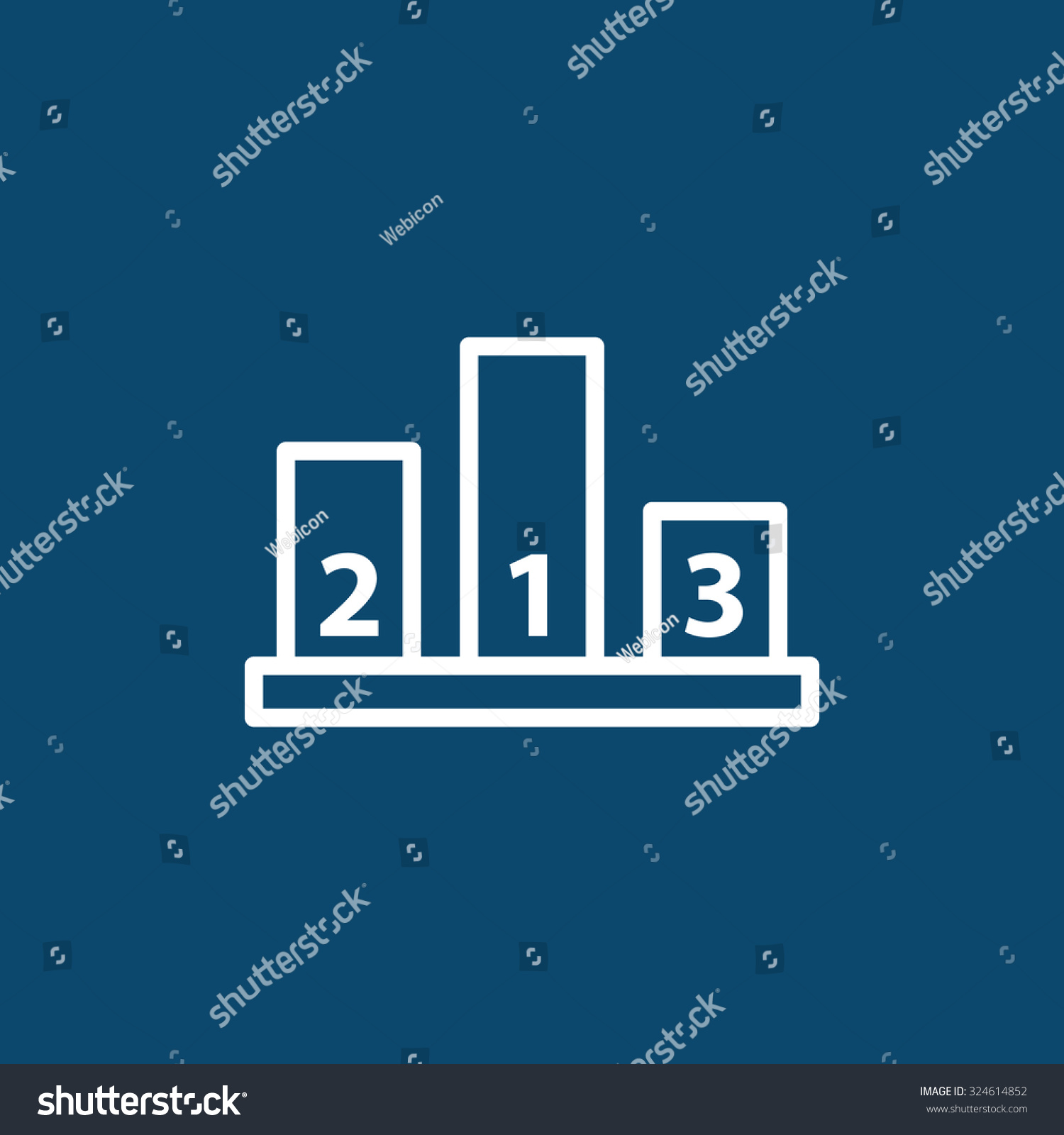 Champion Podium Vector Icon Stock Vector (Royalty Free) 324614852 ...