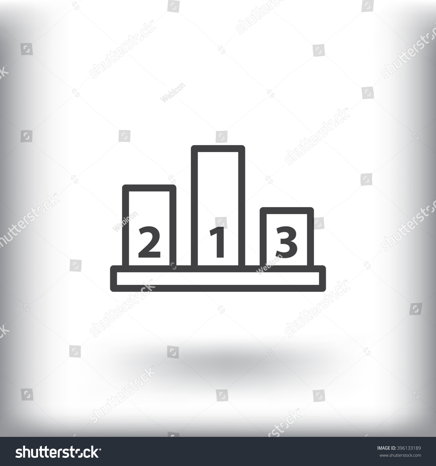 Champion Podium Vector Icon Stock Vector (Royalty Free) 396133189 ...