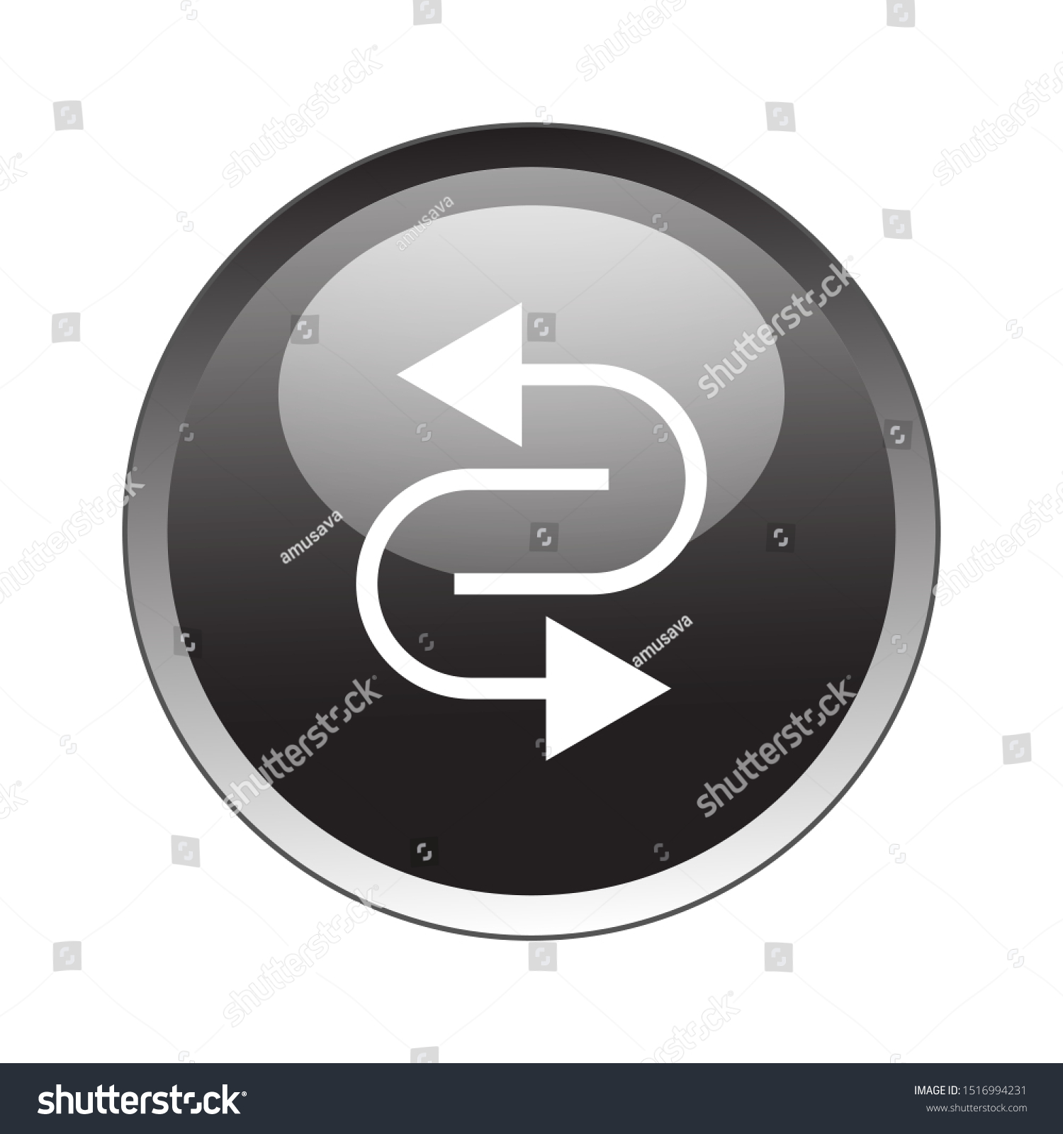 Change Button Icon Vector Design Change Stock Vector (Royalty Free ...