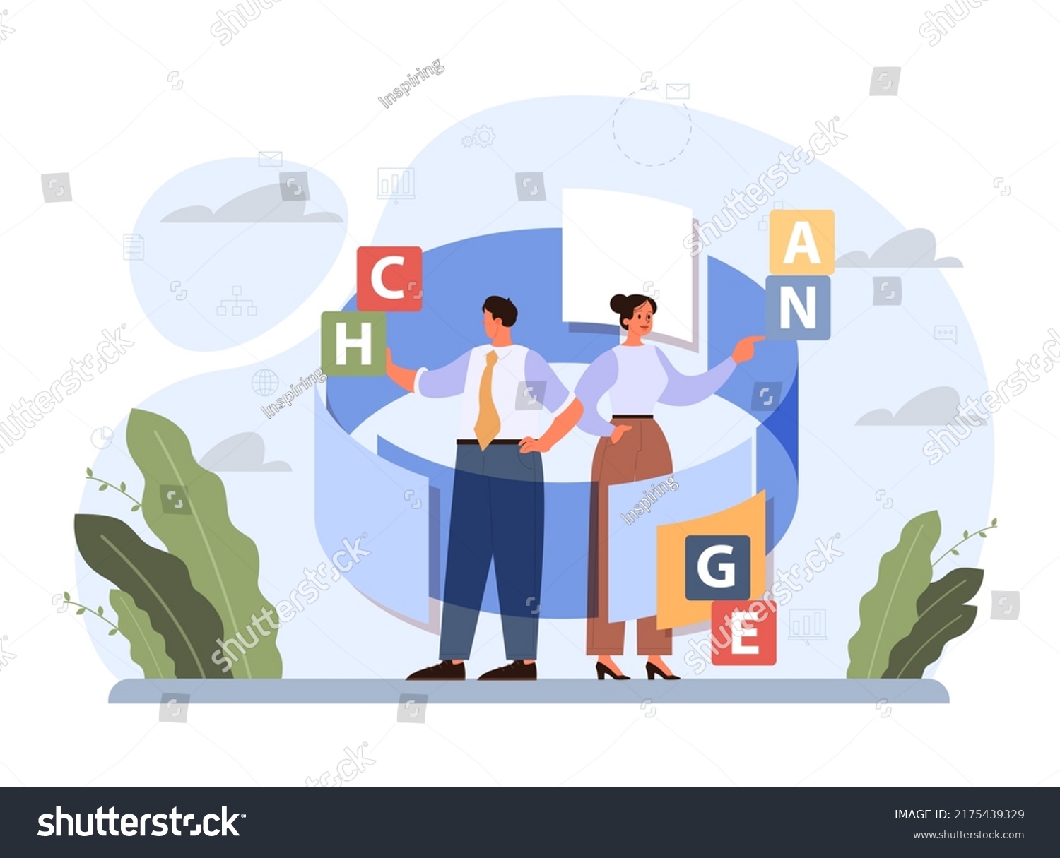 Change Concept Transformation Evolution Metaphor Modification Stock ...