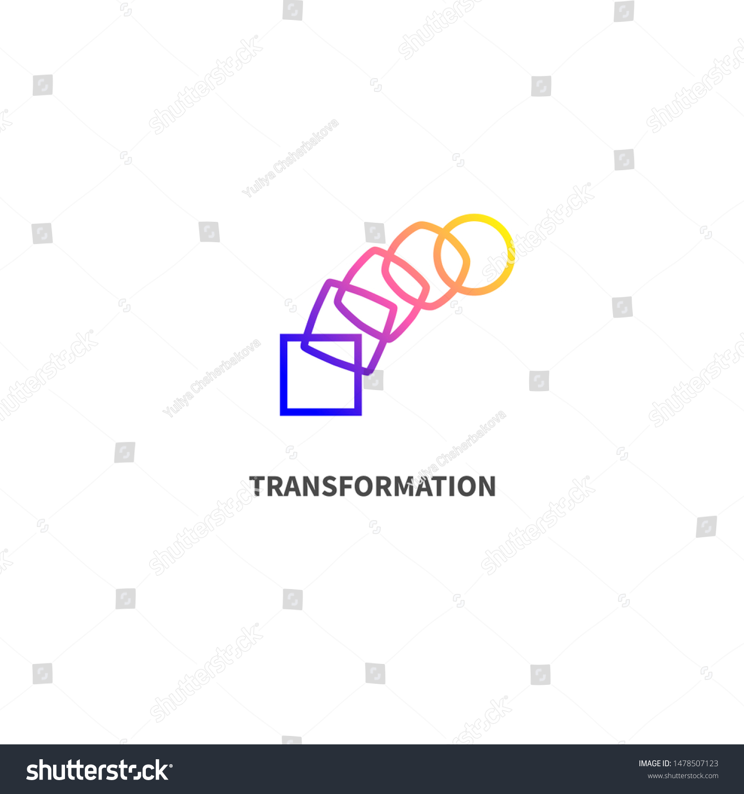 Change Icon Transformation Evolution Development Coaching Stock Vector ...