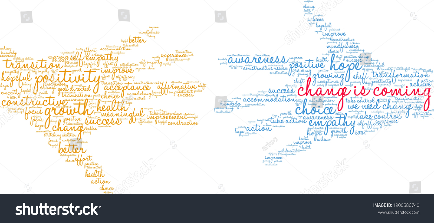 Change Coming Word Cloud On White Stock Vector (Royalty Free ...