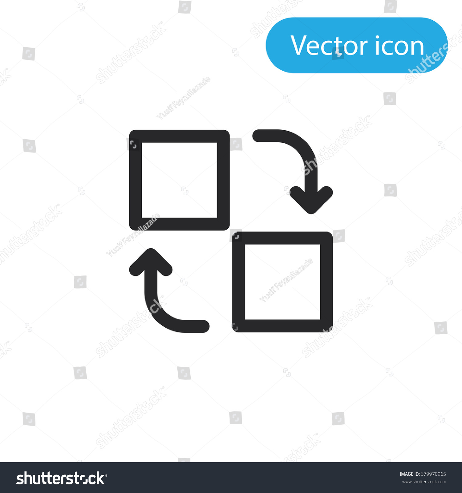 Change Vector Icon Illustration Symbol Stock Vector (Royalty Free ...