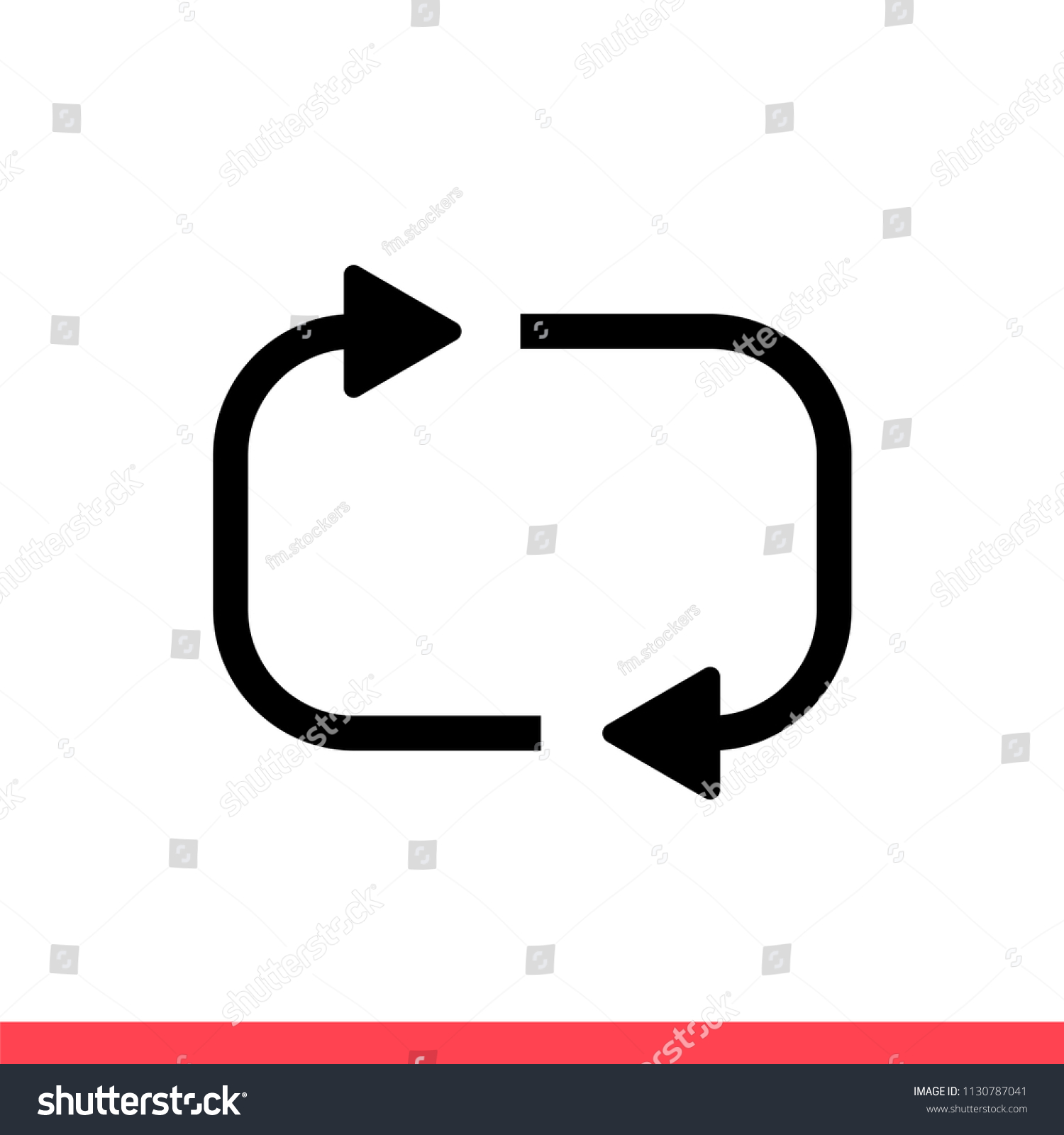 Change Vector Icon Refresh Symbol Simple Stock Vector (Royalty Free ...