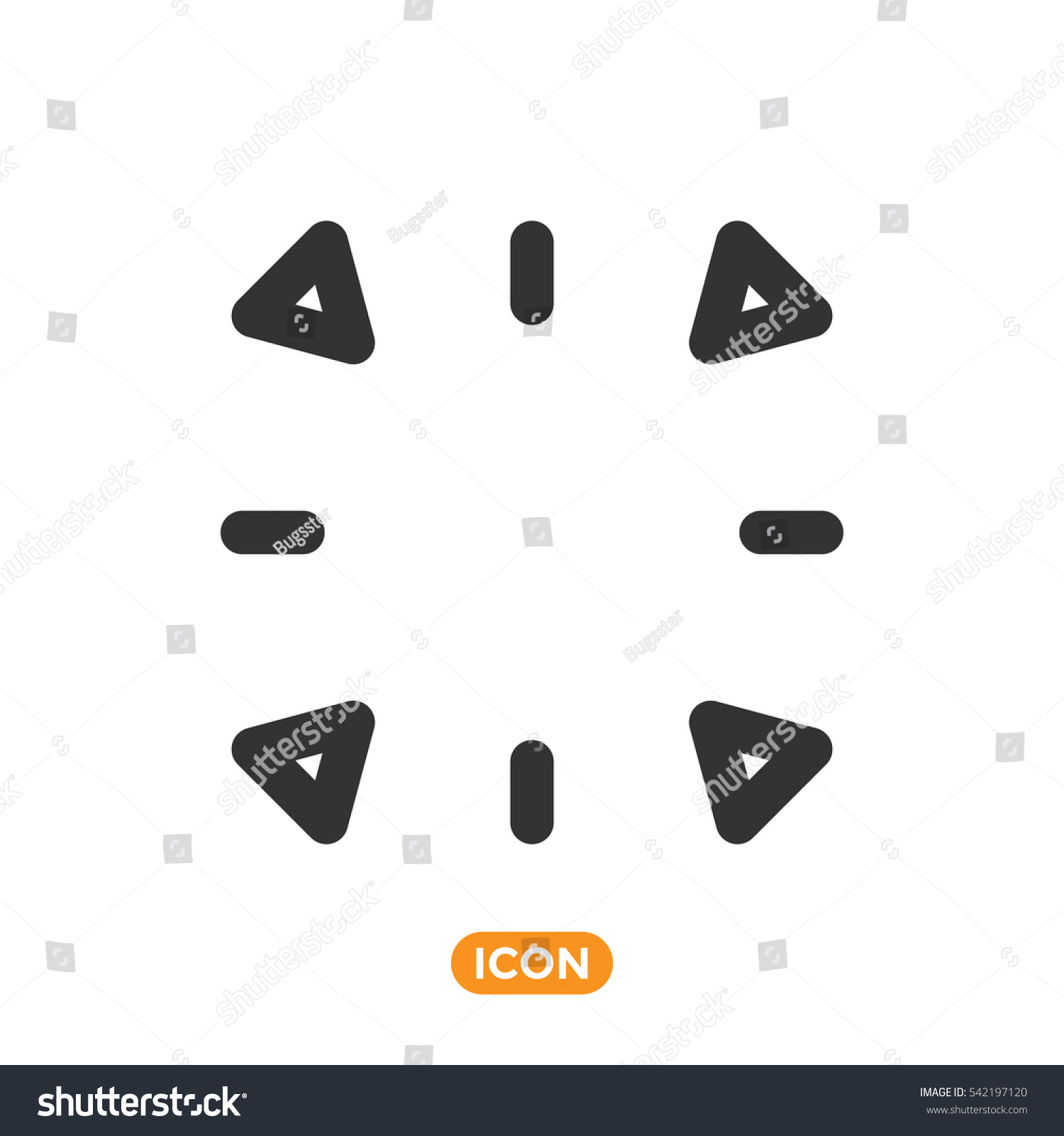 Change View Mode Symbol Stock Vector (Royalty Free) 542197120 ...