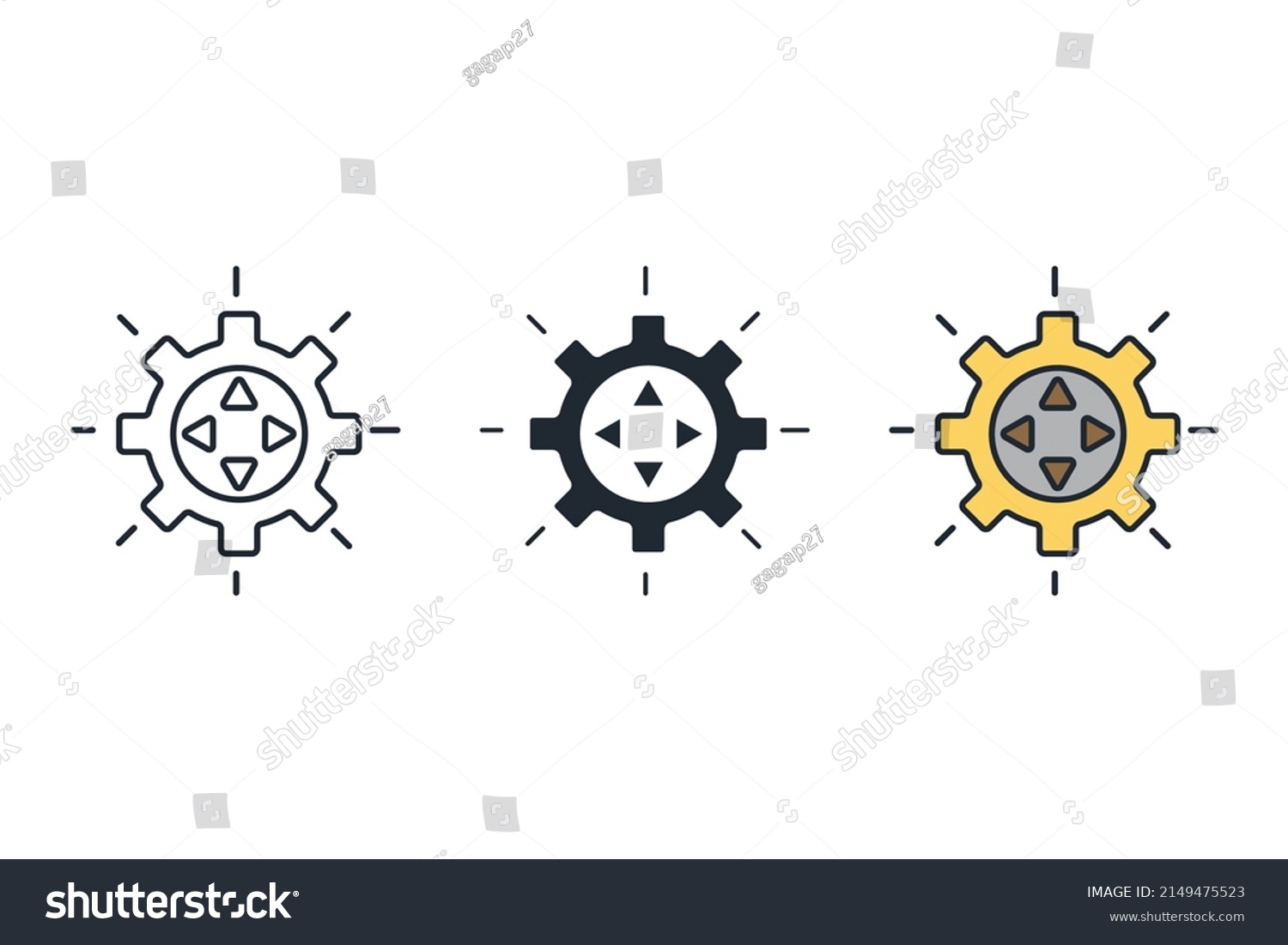 Channel Setup Icons Symbol Vector Elements Stock Vector (Royalty Free ...