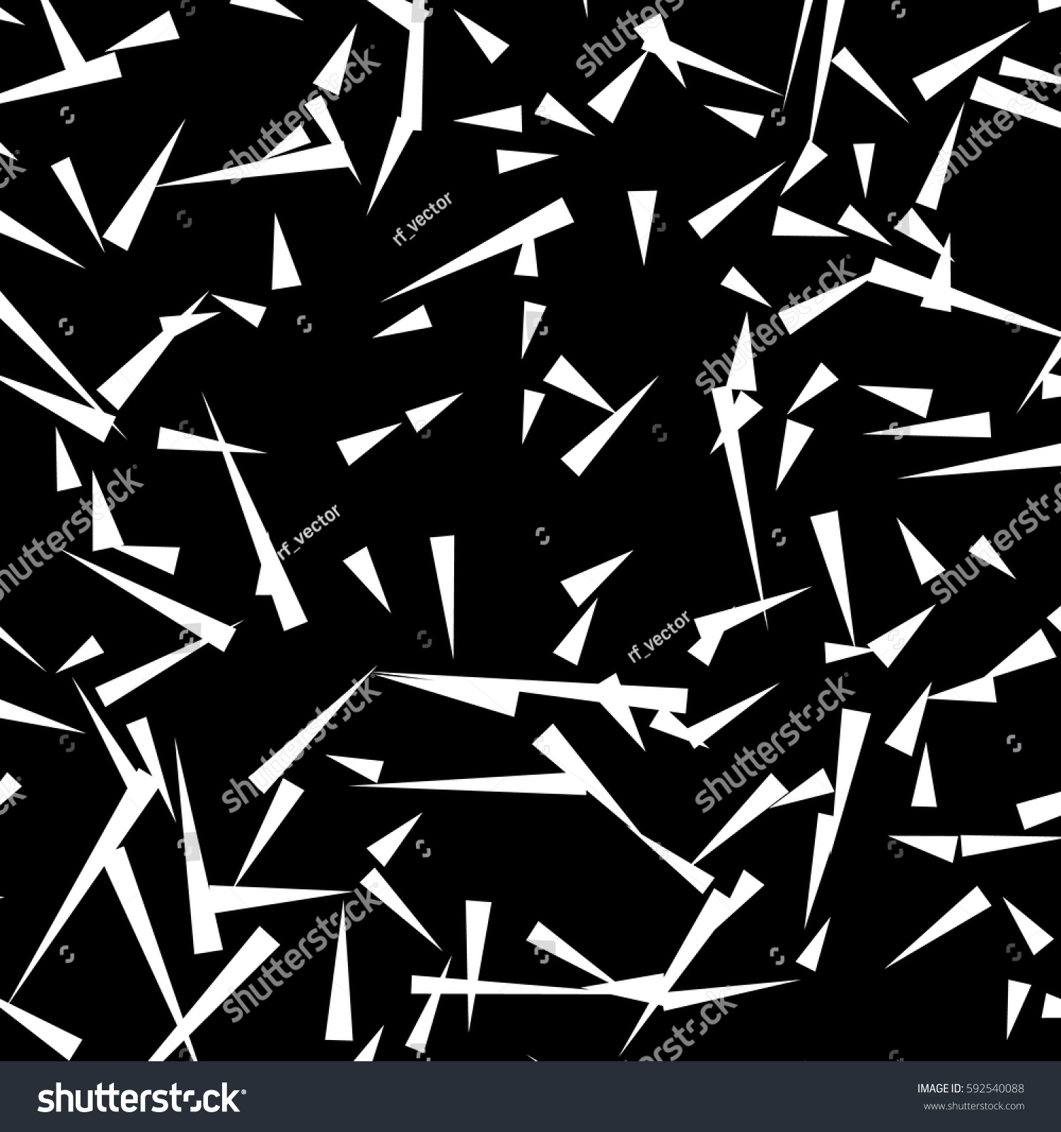 Chaotic Random Scattered Shapes Abstract Geometric Stock Vector ...