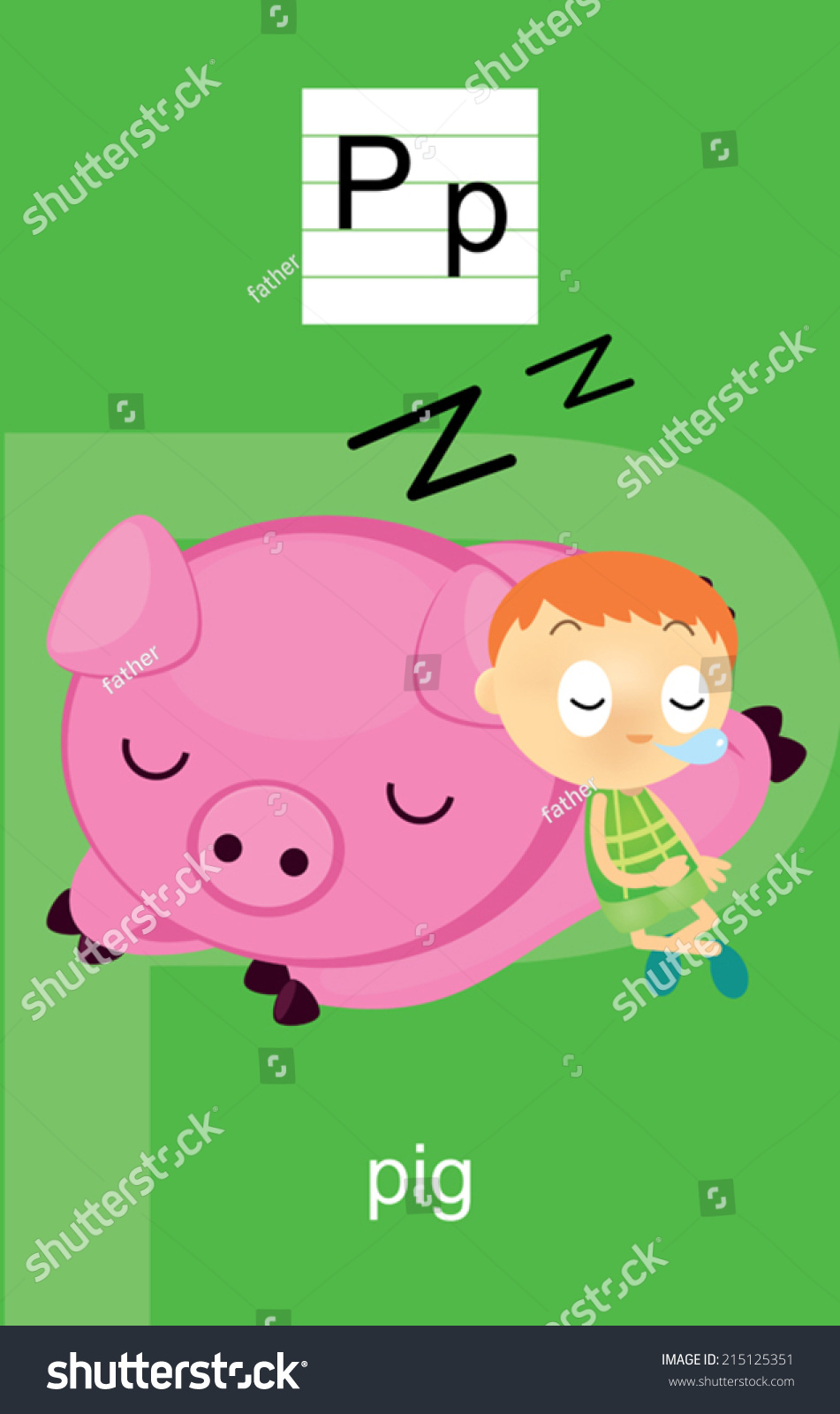 Character P Cartoons Stock Vector (Royalty Free) 215125351 | Shutterstock