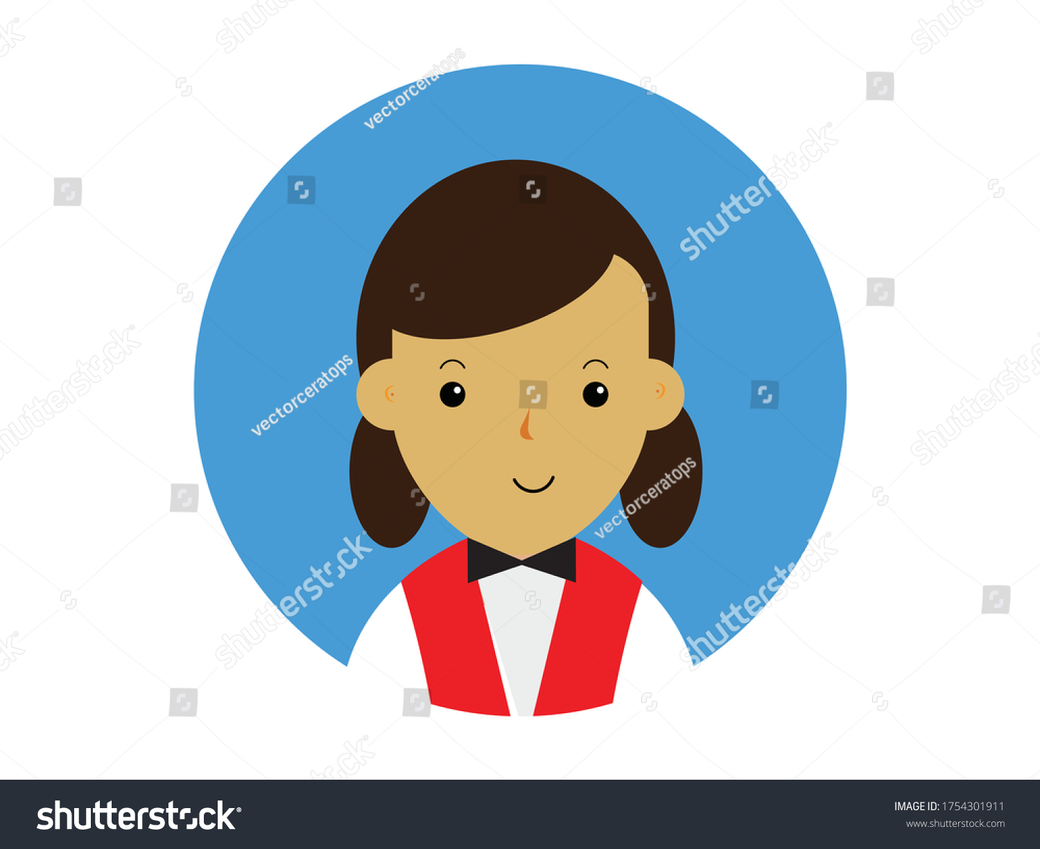 Character Profile Icon Showing Profession Gender Stock Vector (Royalty ...