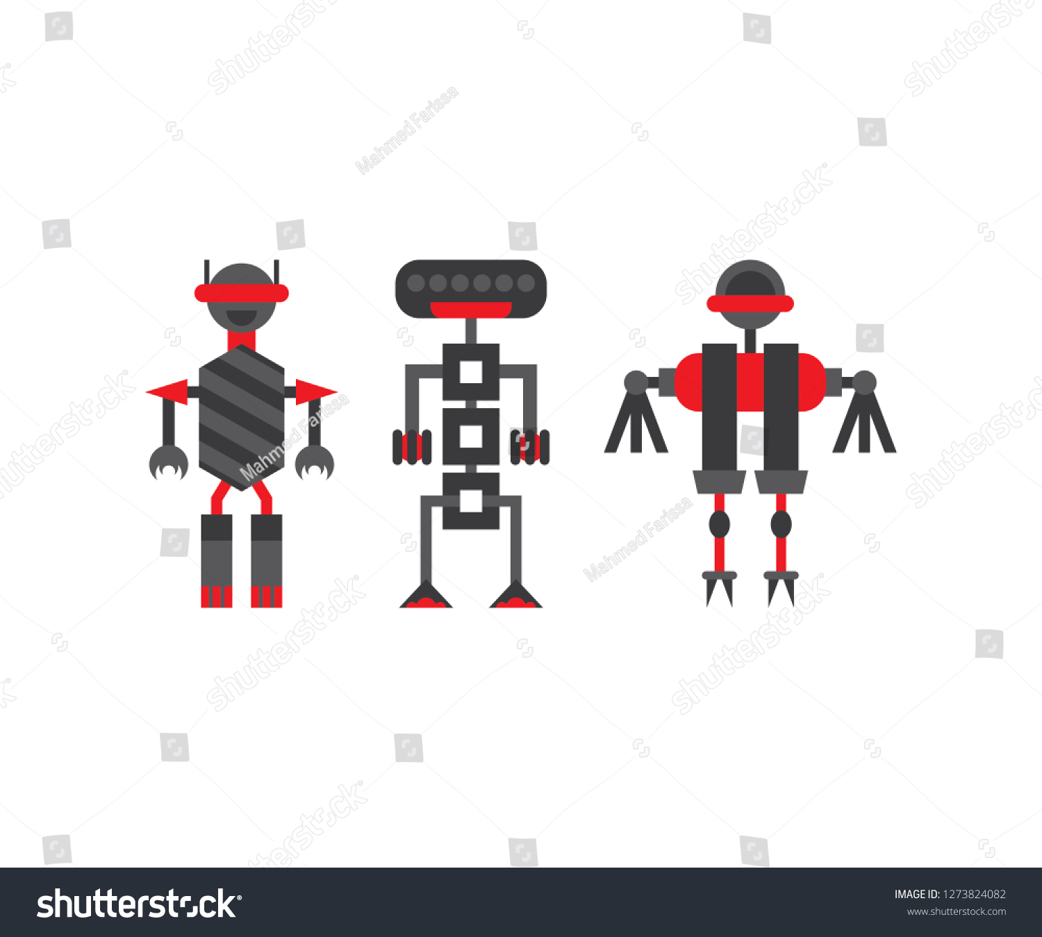 Character Robot Person Machine Vector Technology Stock Vector (Royalty ...