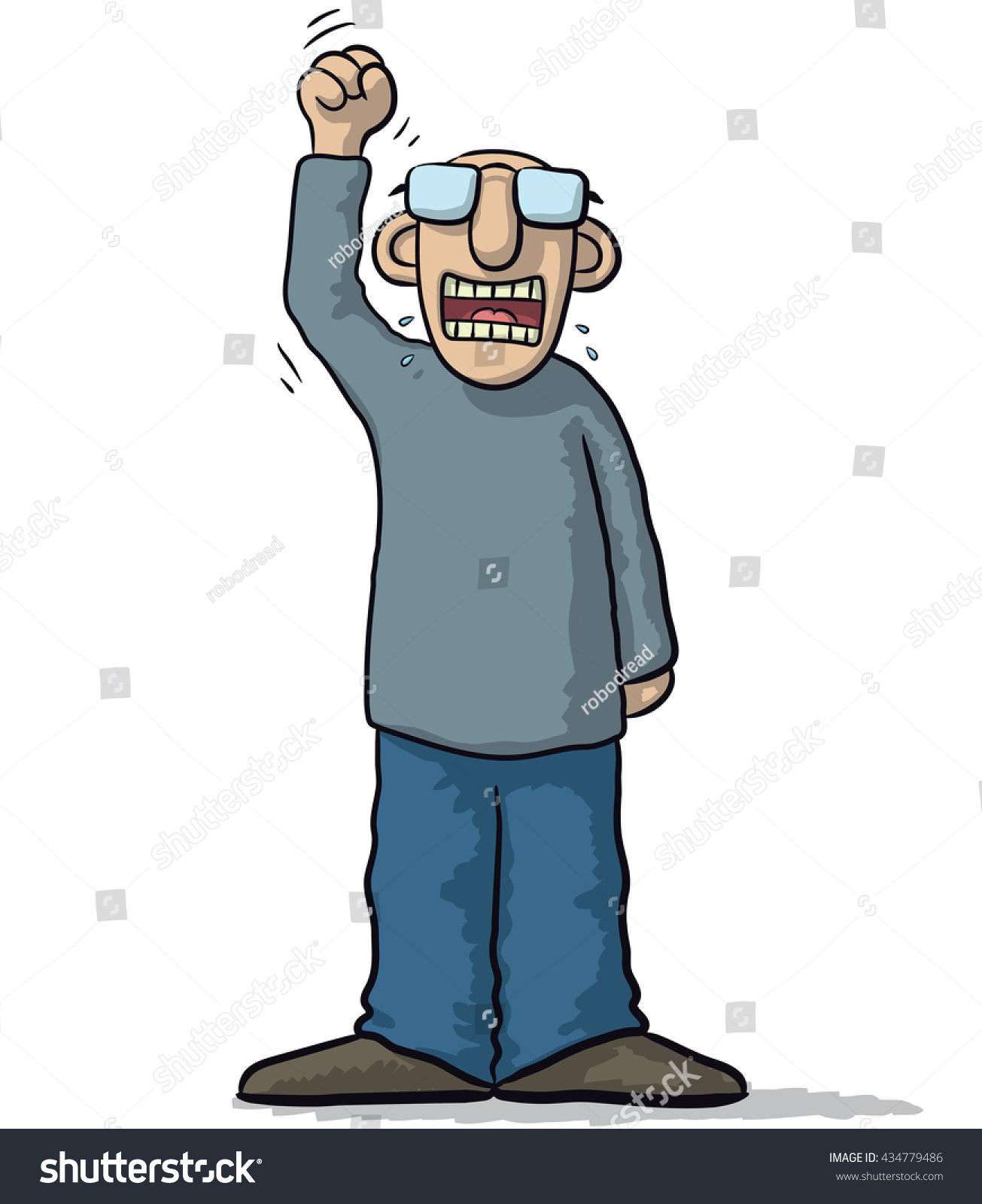 Character Very Angry Stock Vector (Royalty Free) 434779486 | Shutterstock