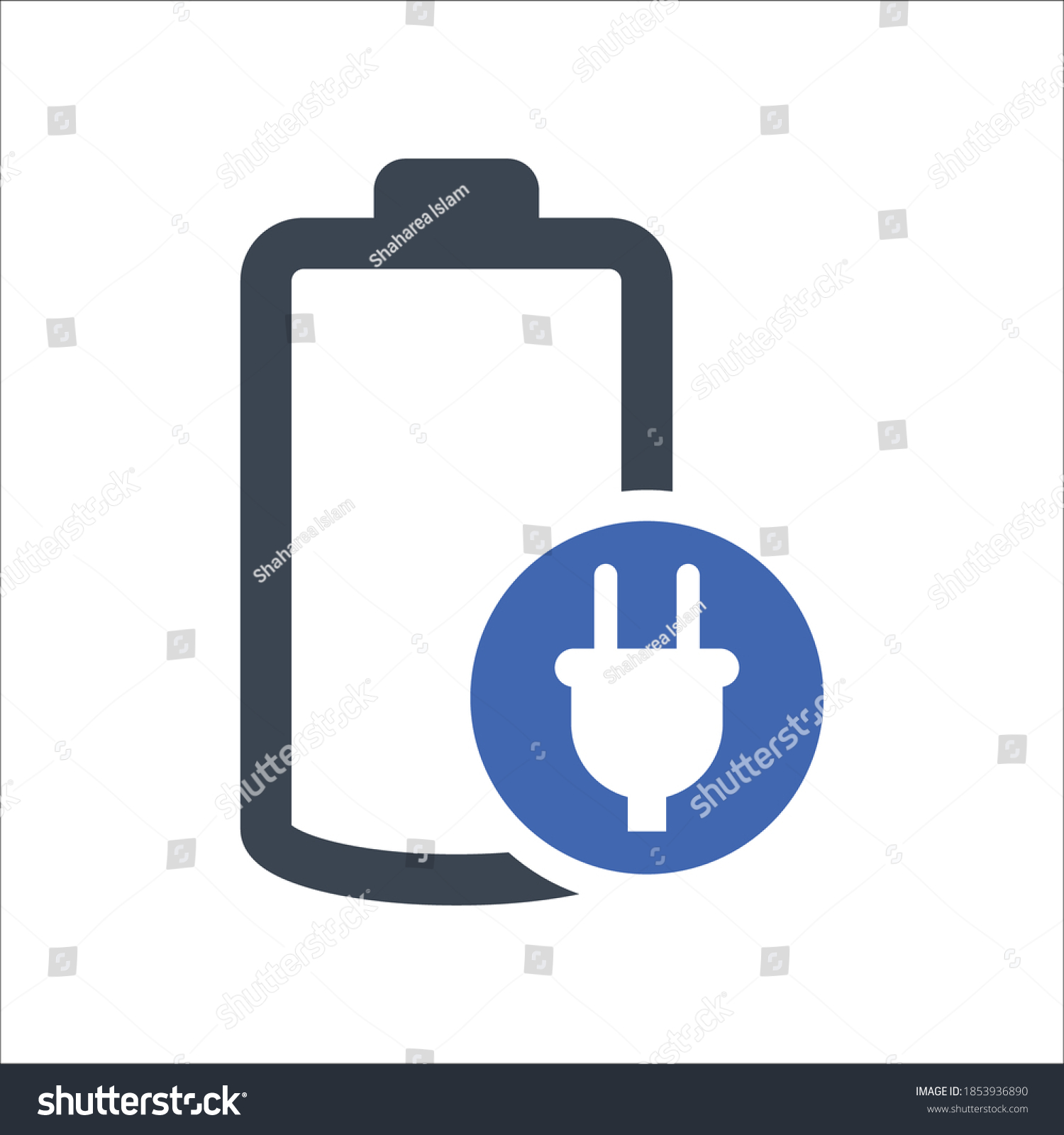 Charging Battery Icon Vector Graphics Stock Vector (Royalty Free ...
