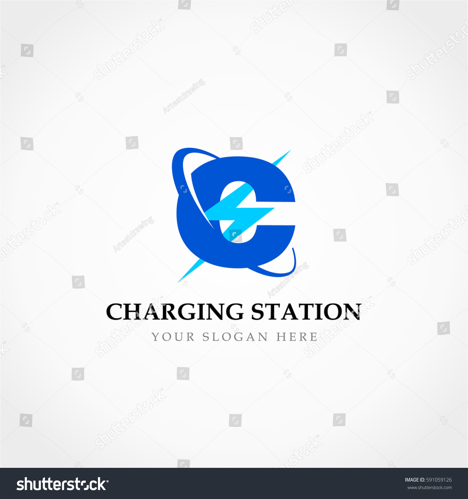 Charging Station Logo Stock Vector (Royalty Free) 591059126 | Shutterstock