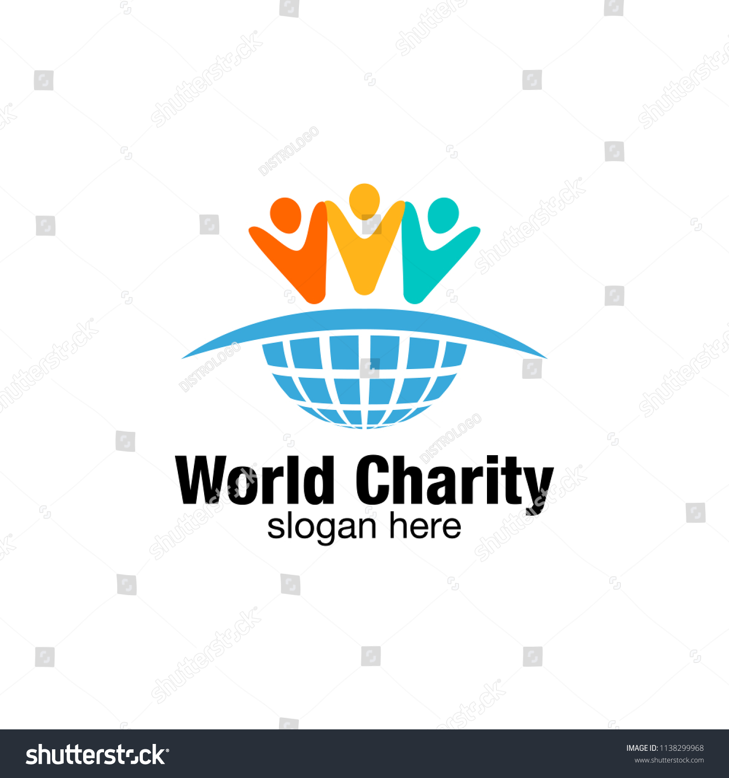 Charity Logo Template Stock Vector (Royalty Free) 1138299968 | Shutterstock