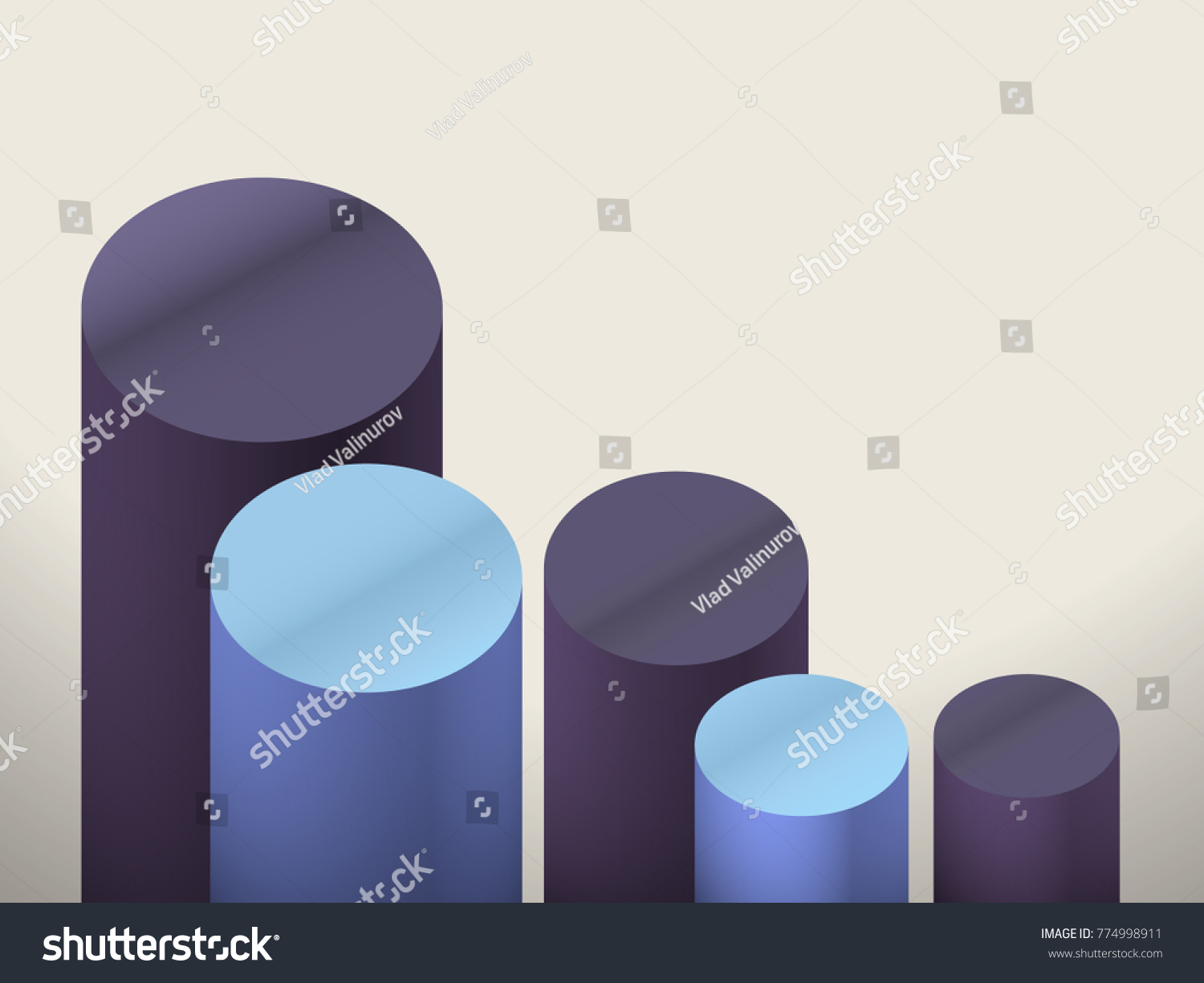 Chart Columns Blue White Background Stock Vector (Royalty Free) 774998911