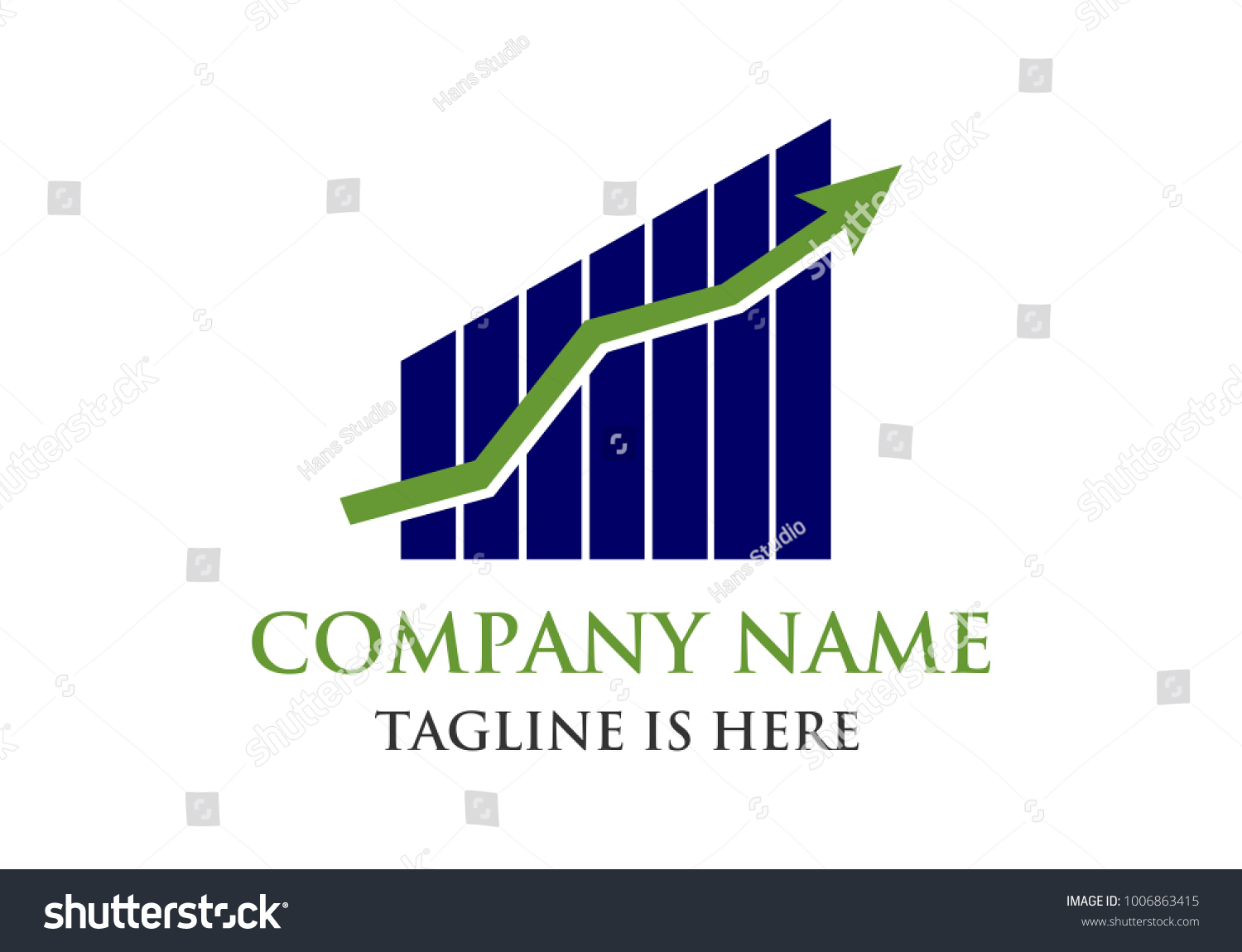 Chart Financial Symbol Logo Stock Vector (Royalty Free) 1006863415 ...