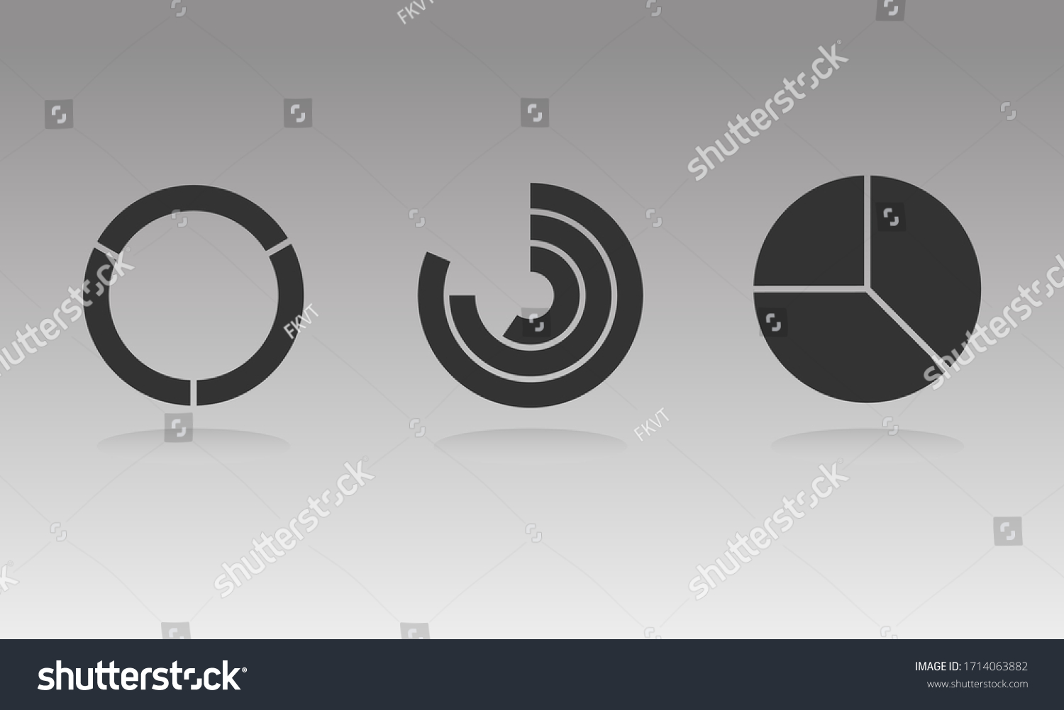 Chart Report Icon Silhouettesgraph Icons Vector Stock Vector (Royalty ...