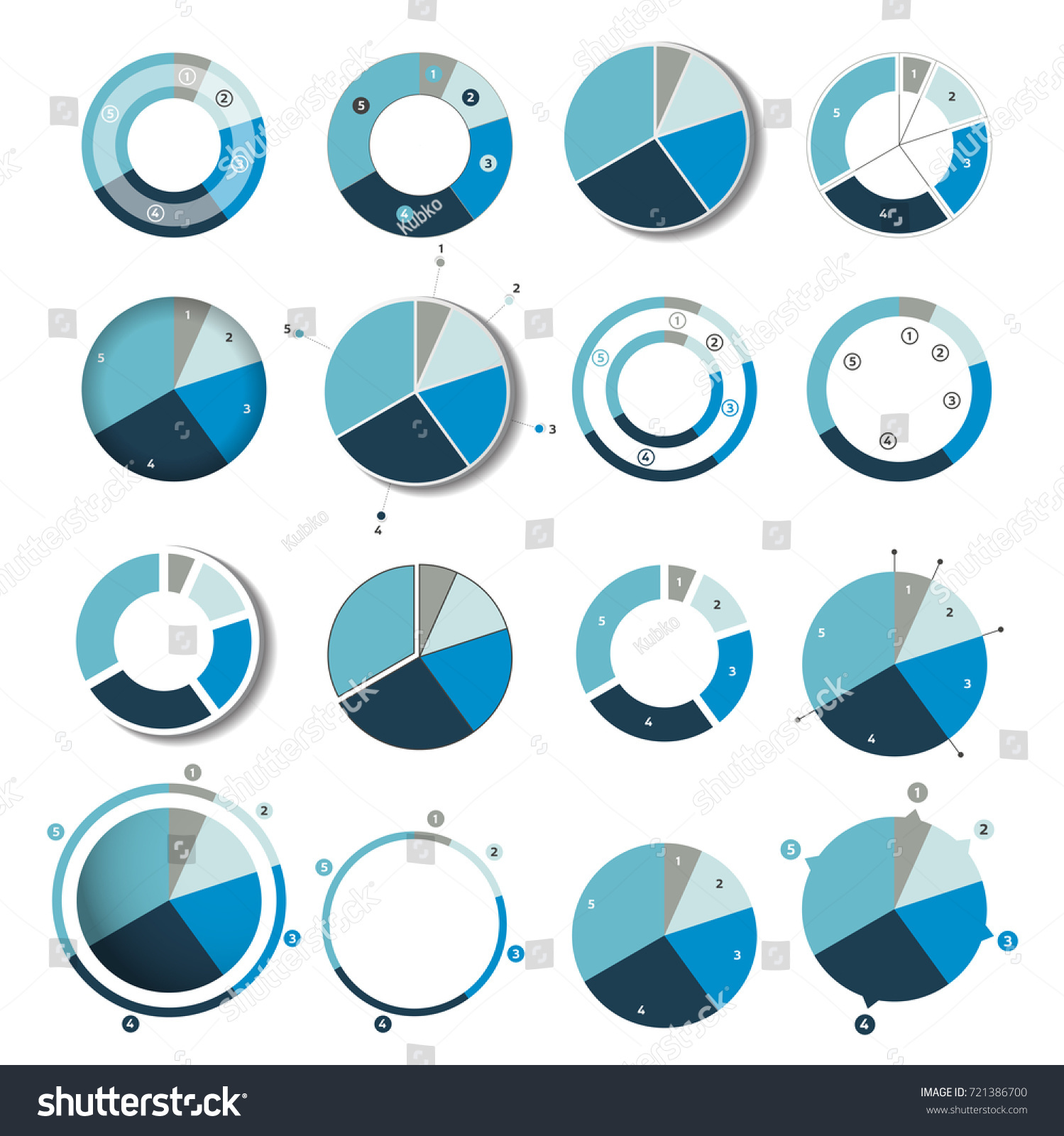 Chart Graph Simply Color Editable Infographics: vector de stock (libre ...