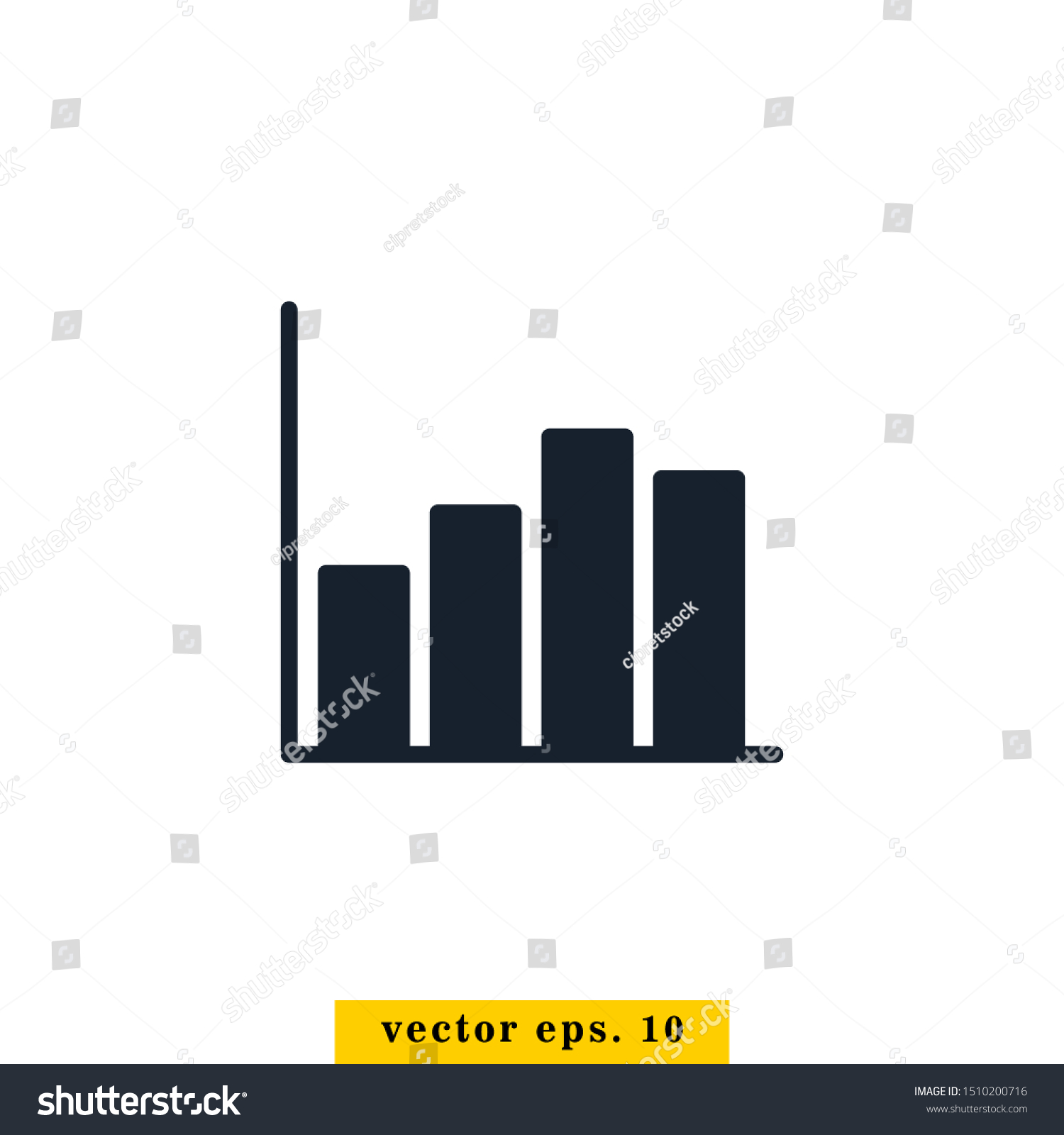 Chart Graphic Icon Vector Logo Design Stock Vector (Royalty Free ...