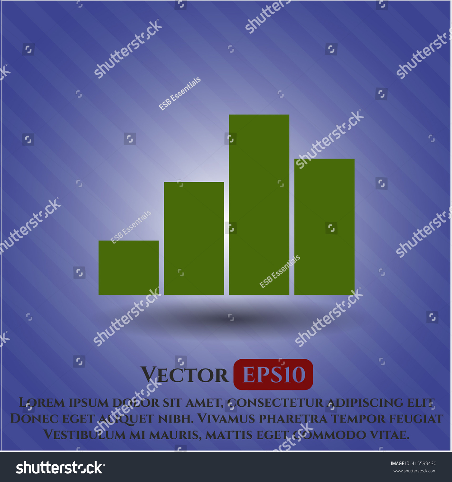 Chart Icon Symbol Stock Vector (Royalty Free) 415599430 | Shutterstock