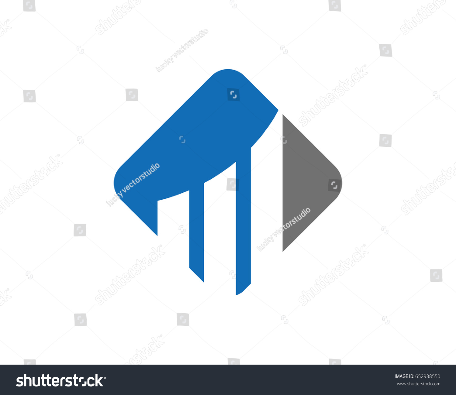 Chart Logo Template Design Vector Emblem Stock Vector (Royalty Free ...